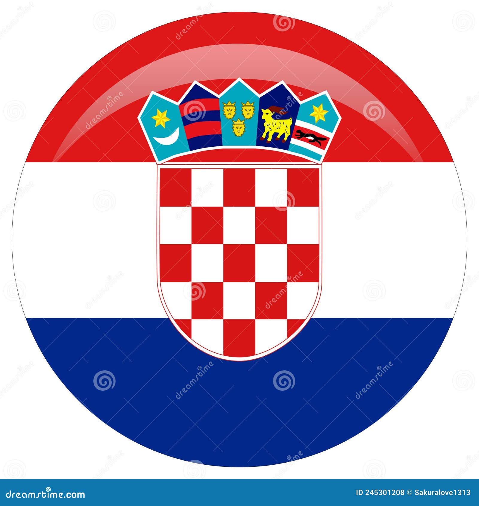Flag of Croatia. Accurate Dimensions, Element Proportions and Colors ...