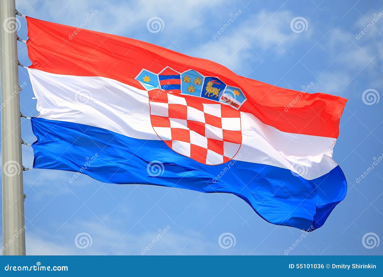 Flag of Croatia stock photo. Image of croatia, croatian - 55101036