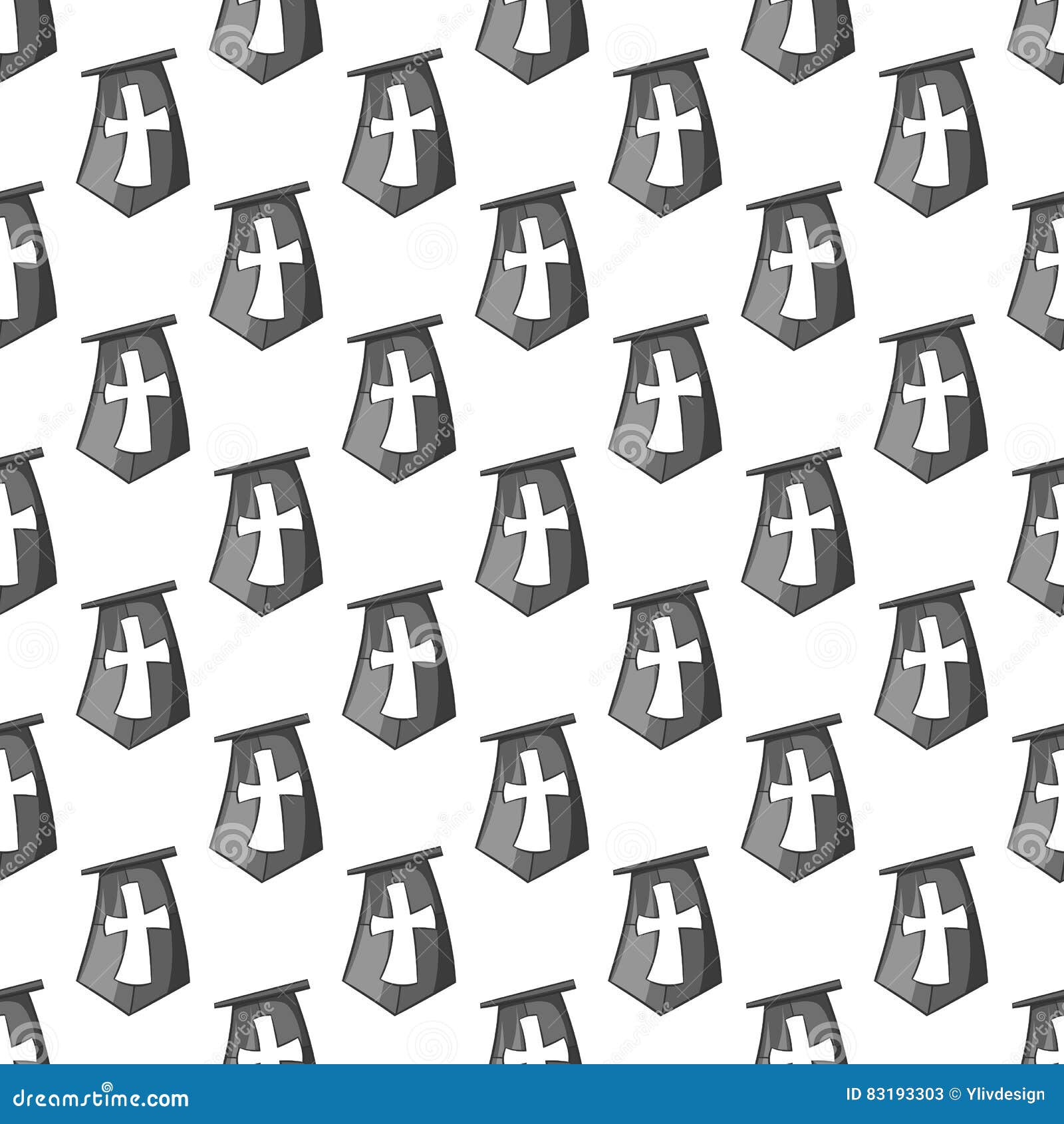 Vector Crusaders Shield, Vector Illustration Isolated On White ...