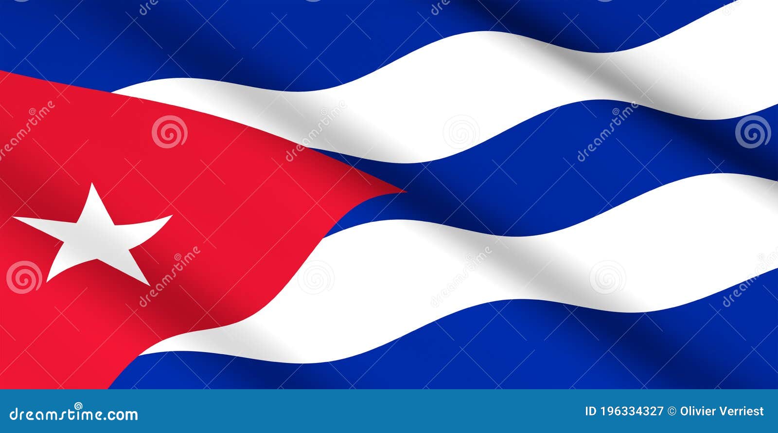 Flag of Cuba Cuban stock illustration. Illustration of patriotic ...