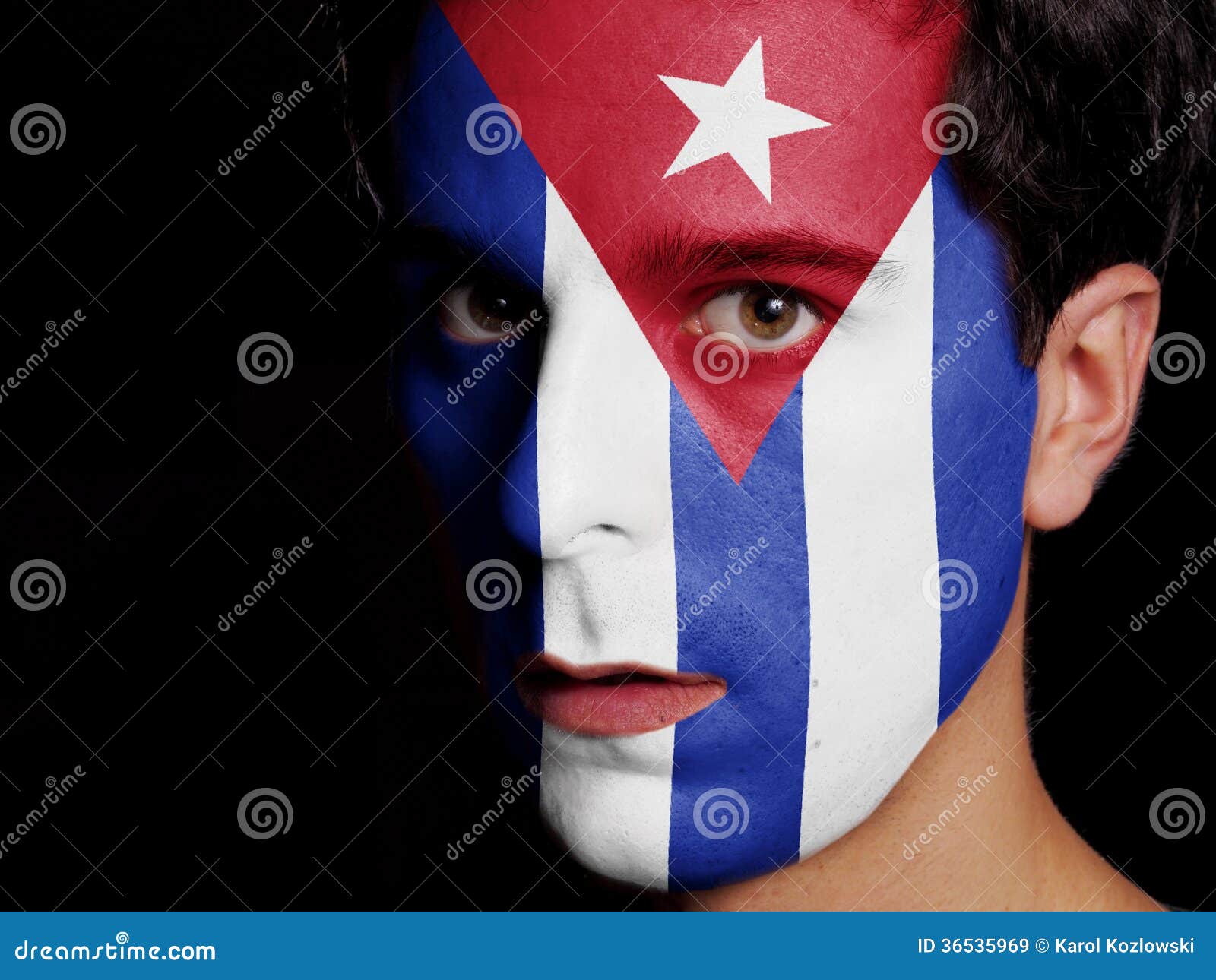 Flag of Cuba stock image. Image of independent, football - 36535969