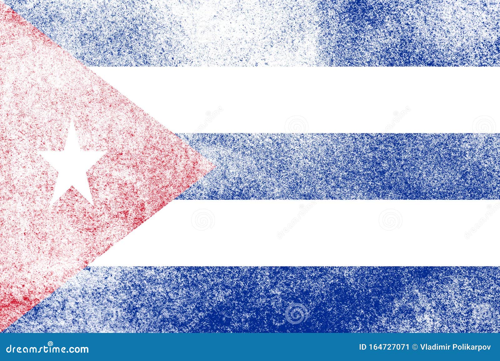 Flag of Cuba with Texture. Template for Design Stock Image - Image of ...