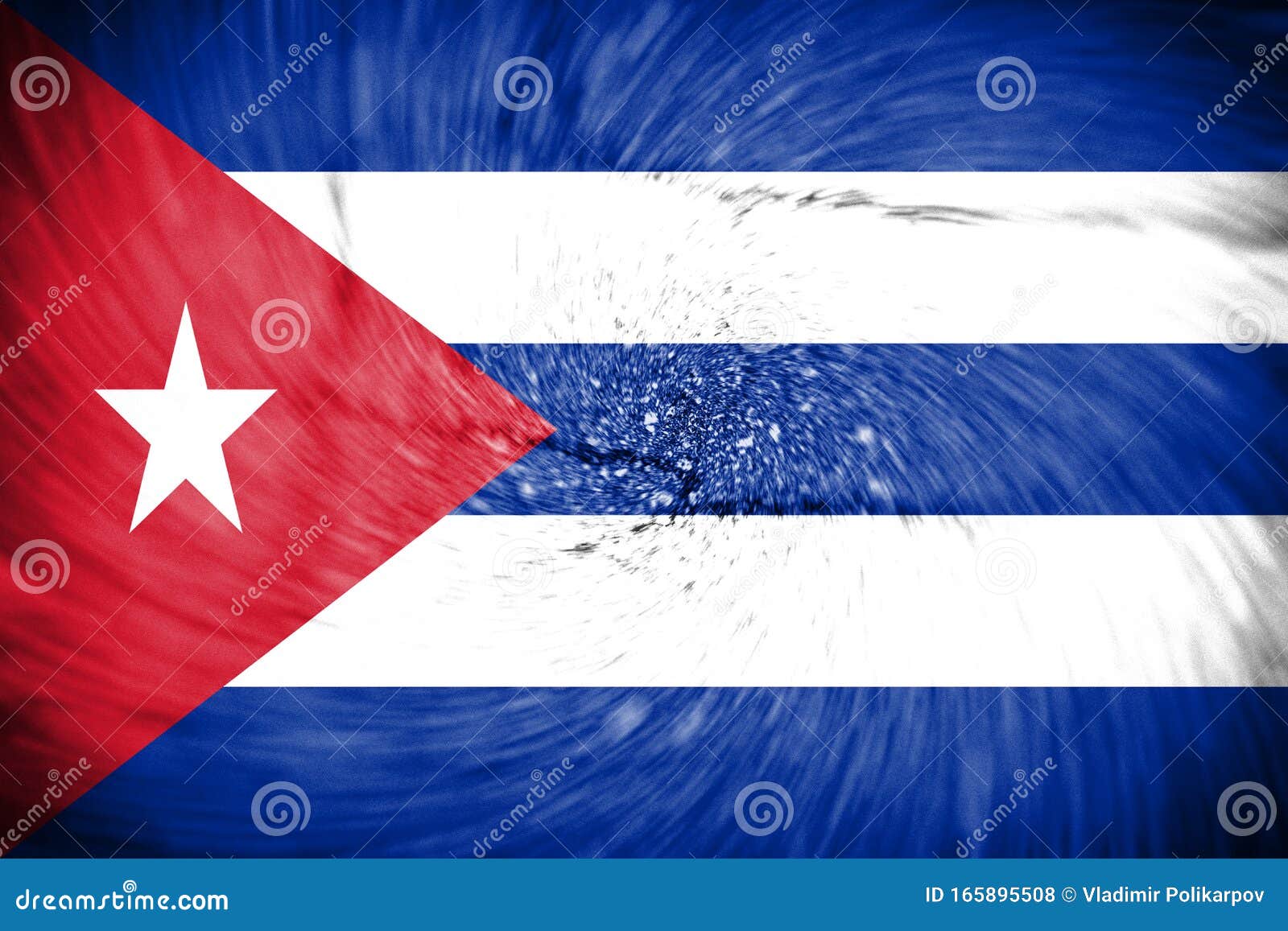 Flag of Cuba with Texture. Template for Design Stock Illustration ...