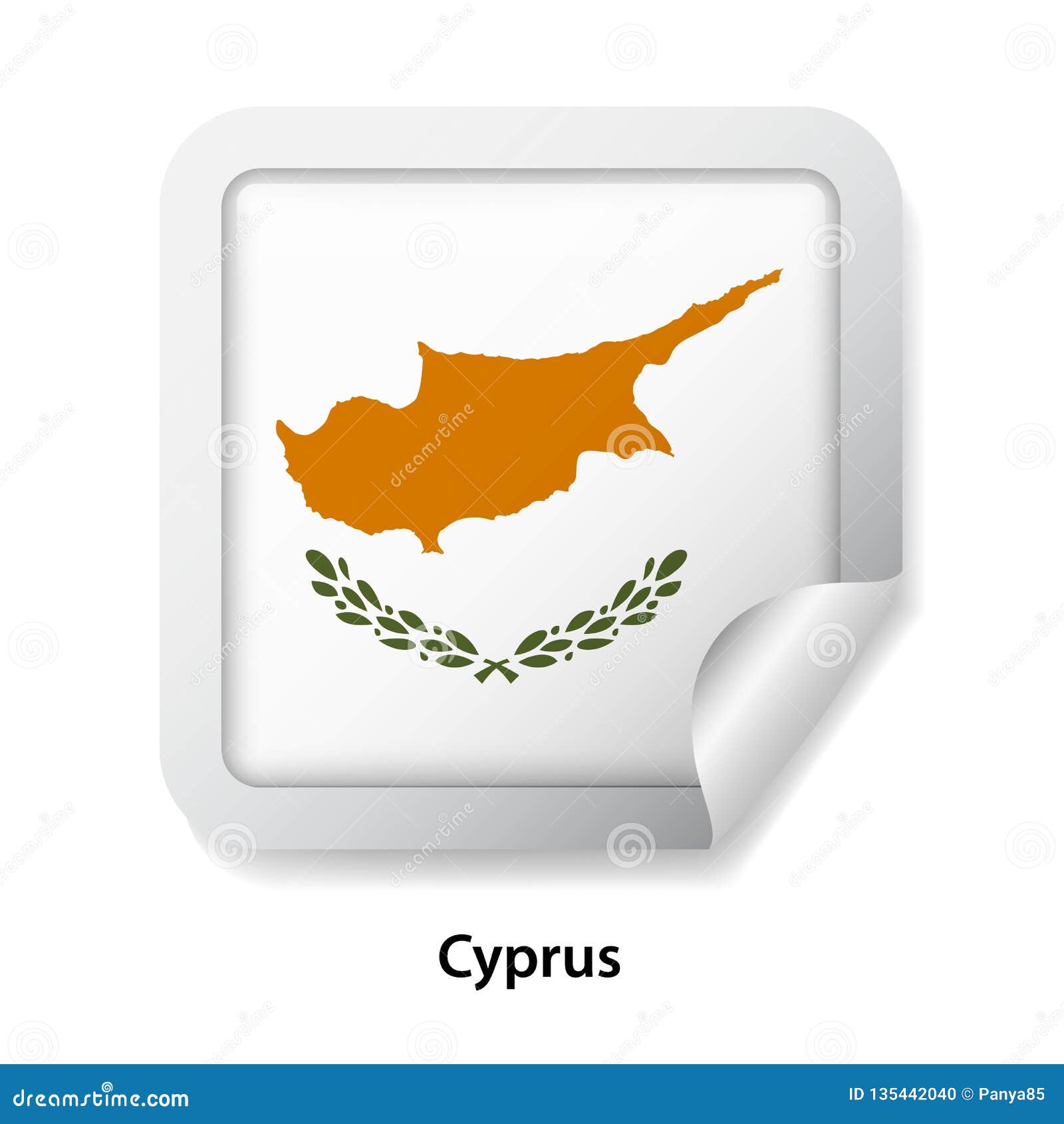Cyprus Round Logos. Cartoon Vector | CartoonDealer.com #203506405