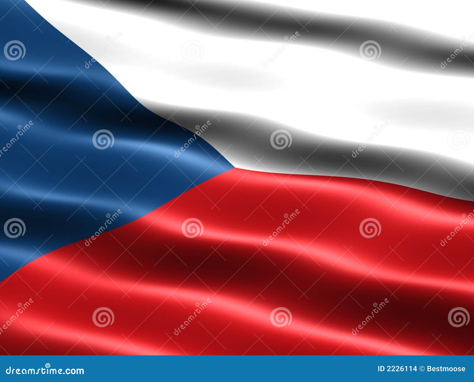 Flag of the Czech Republic stock illustration. Illustration of ...
