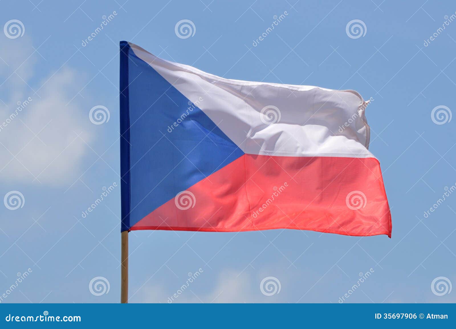 Flag of Czech Republic stock photo. Image of celebration - 35697906