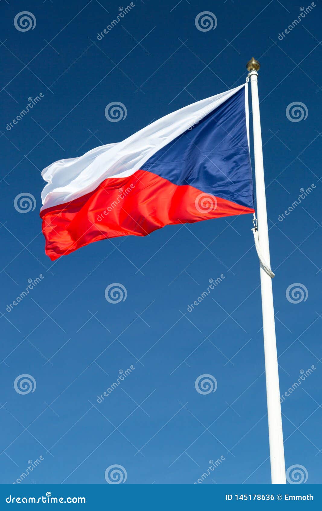 Flag of the Czech Republic Close Up Stock Photo - Image of flag ...