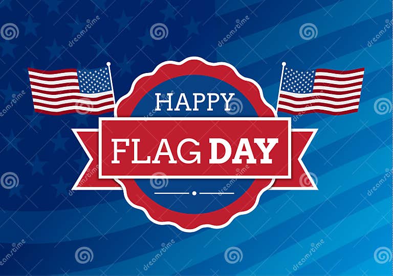 Flag day badge stock vector. Illustration of national - 54265990