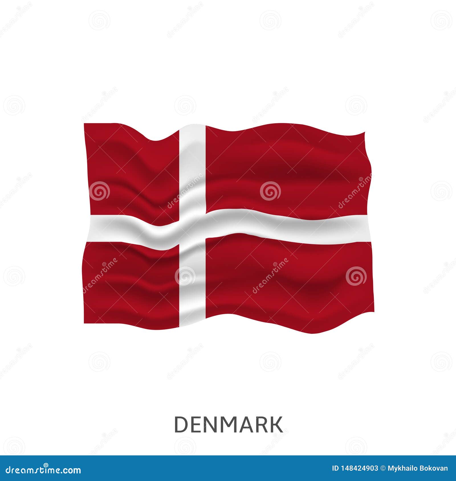 Flag of Denmark stock illustration. Illustration of flag - 148424903
