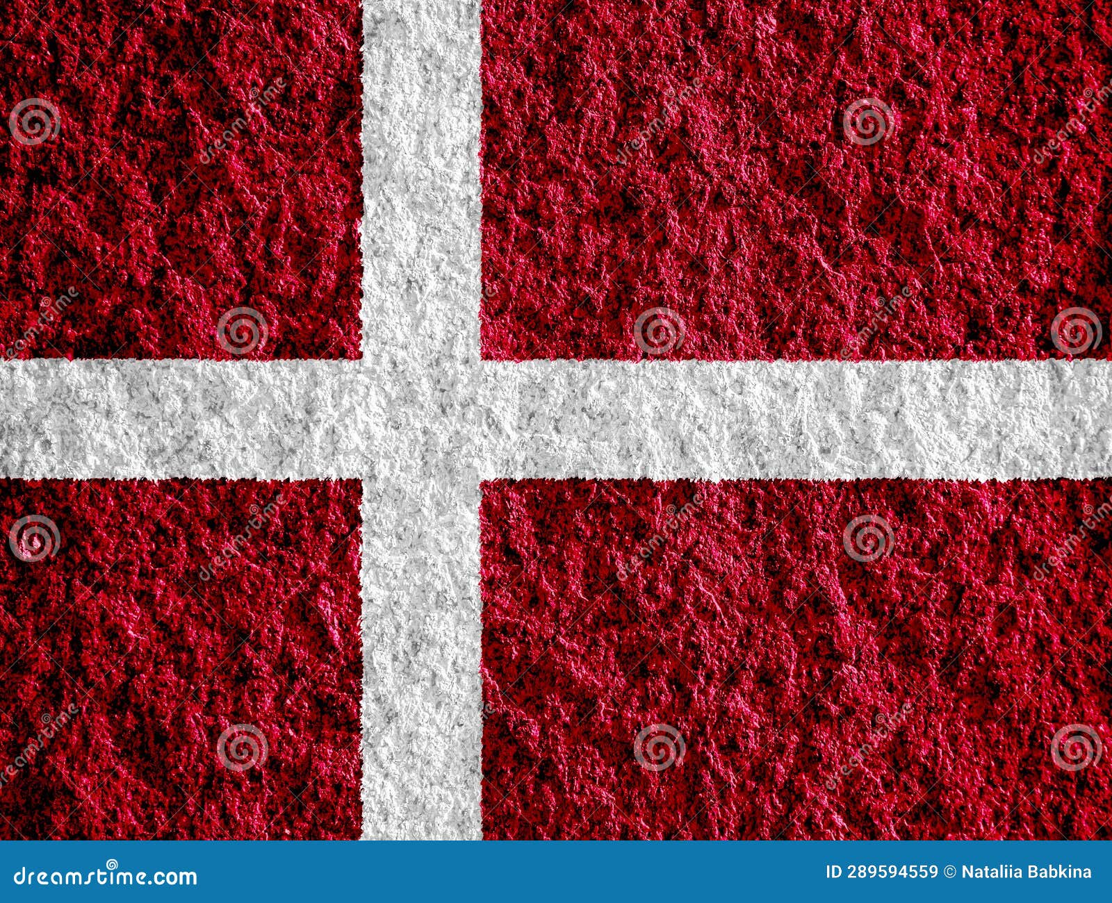 Flag of Denmark on a Textured Background. Concept Collage Stock Image ...