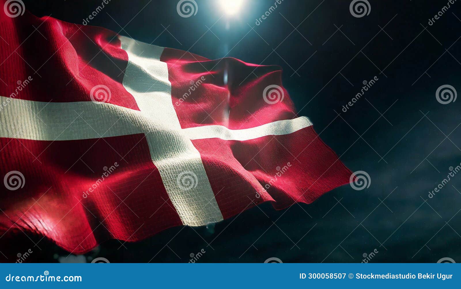Flag of Denmark stock illustration. Illustration of sign - 300058507
