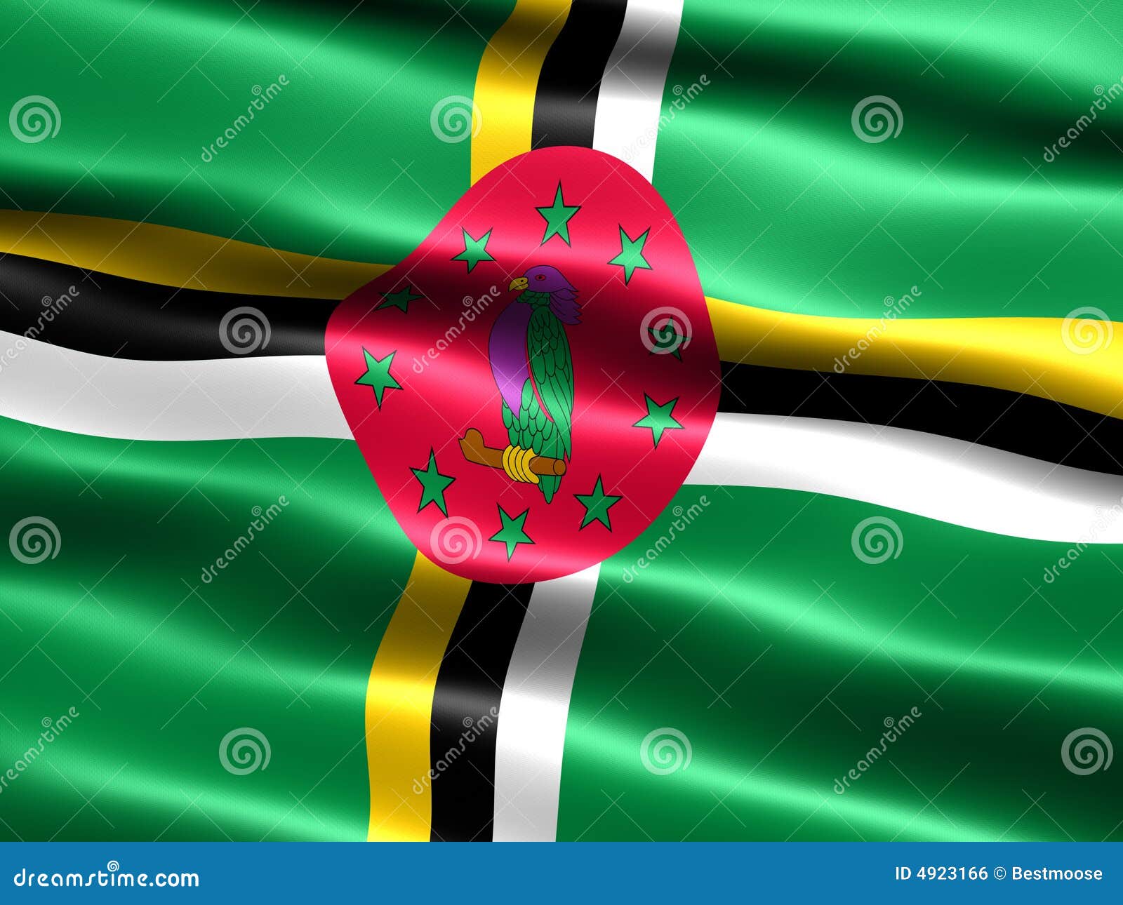 Flag of Dominica stock illustration. Illustration of power - 4923166