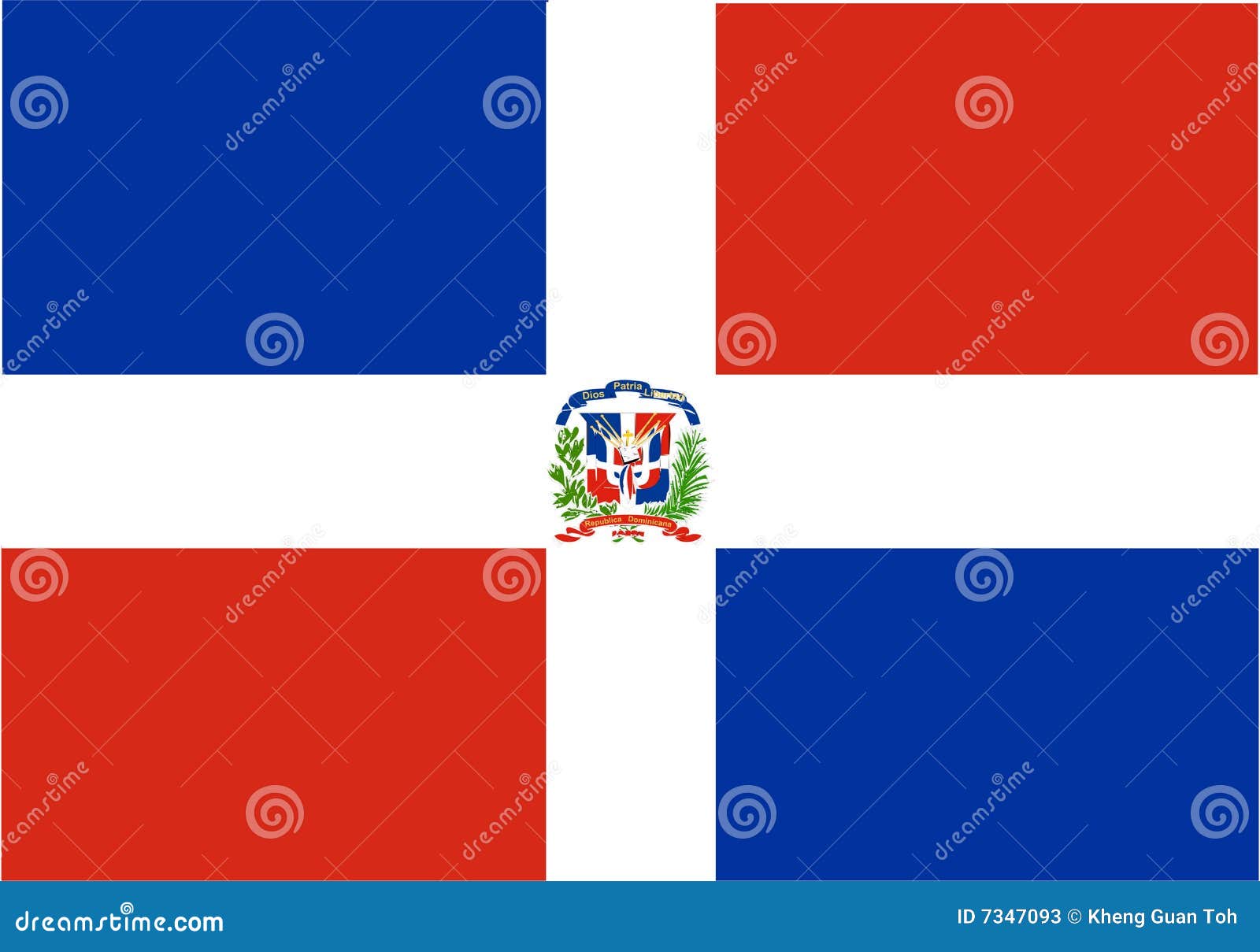 Dominican Republic Flag Logo