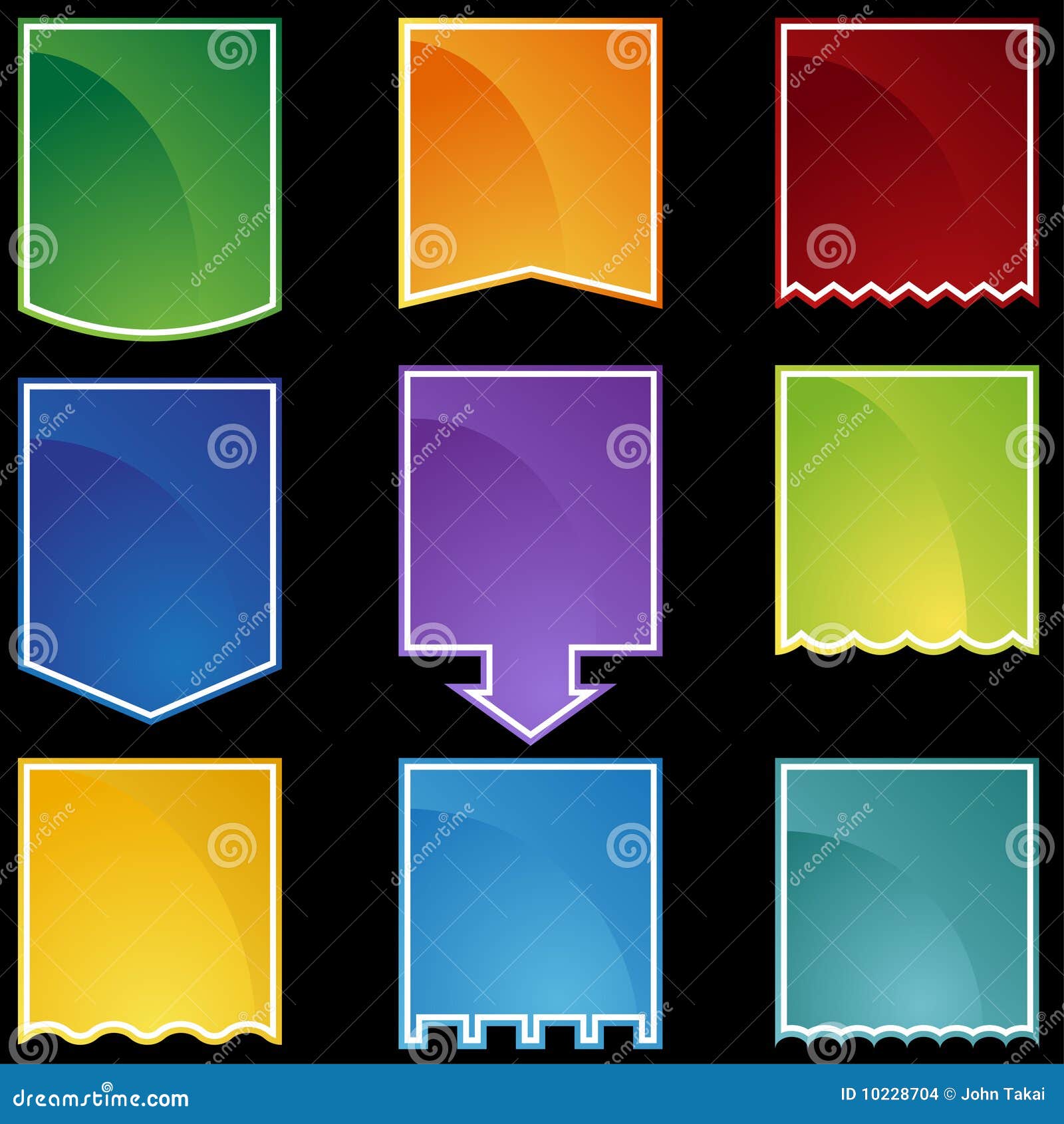 Flag Drop Buttons stock vector. Illustration of wall - 10228704