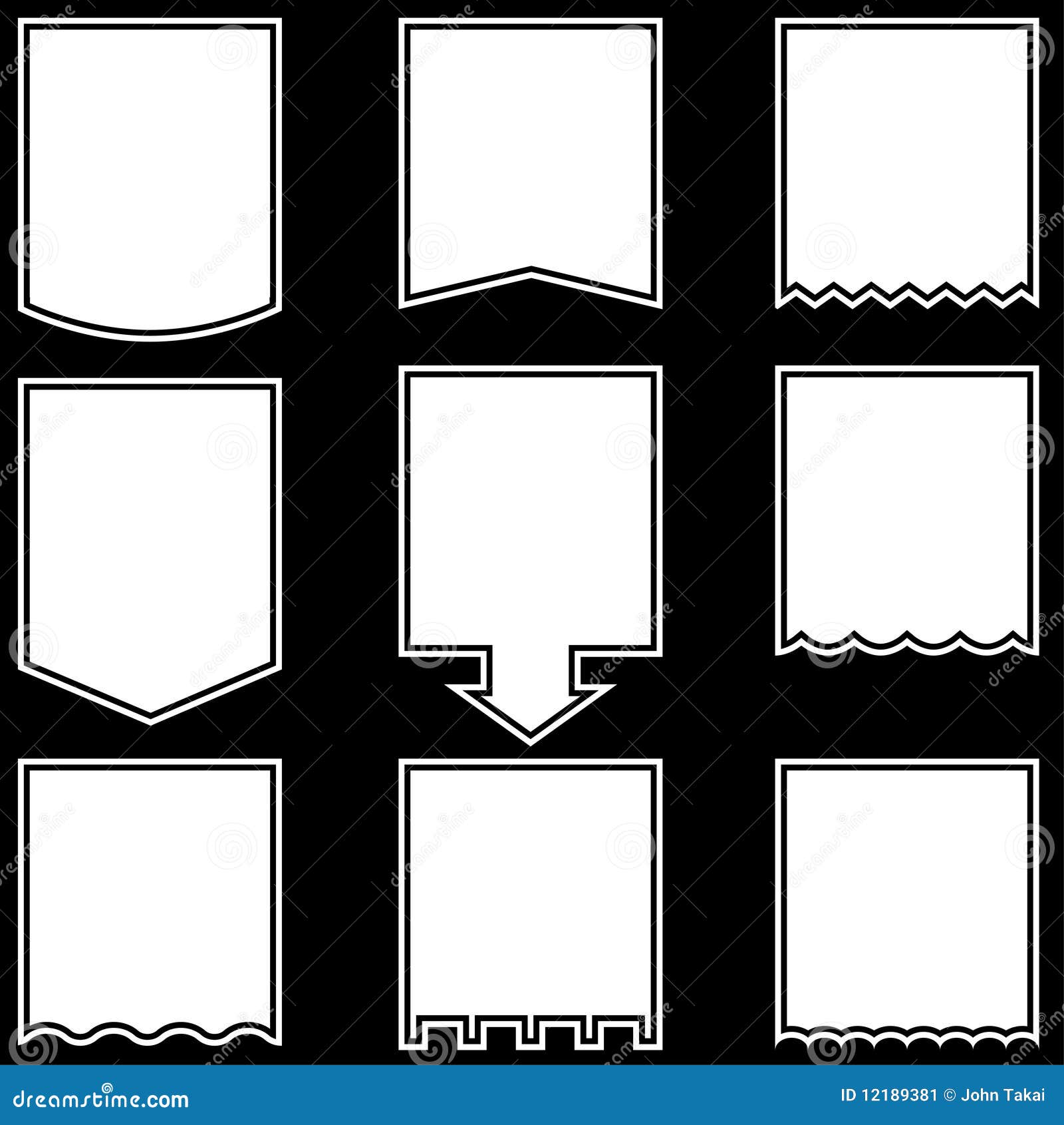 Flag Drop Buttons stock vector. Illustration of blank - 12189381