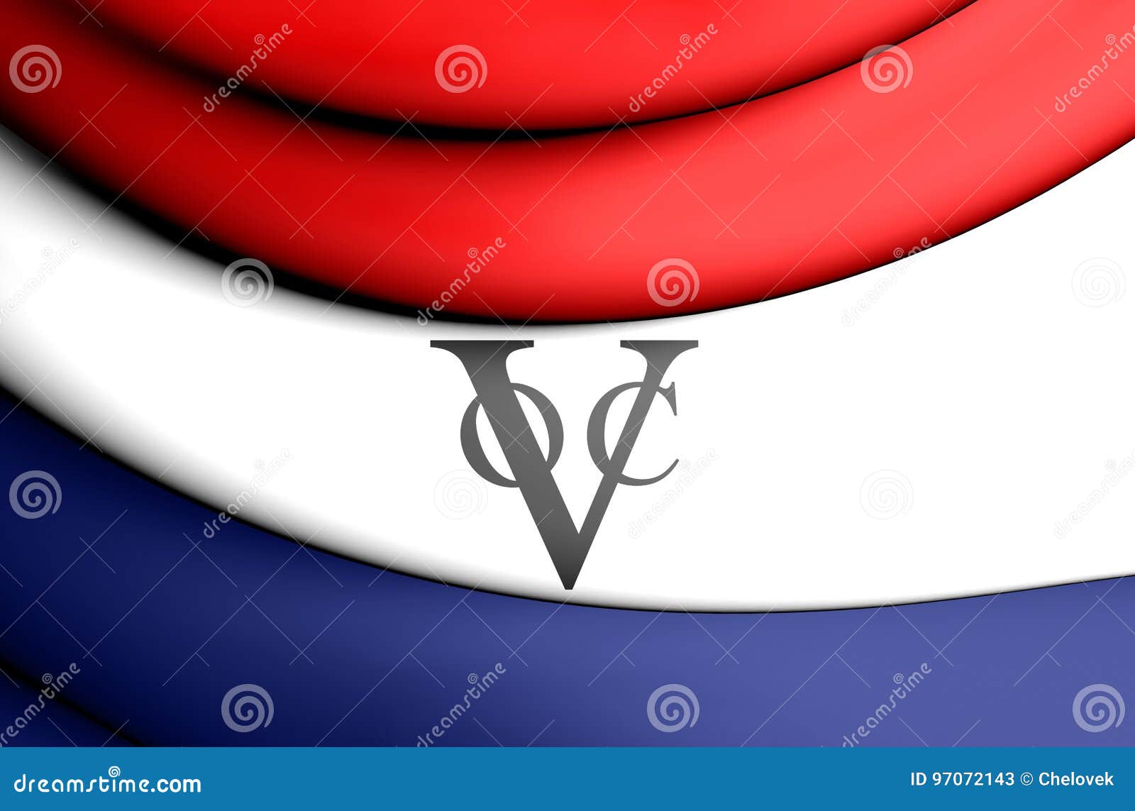 Flag of Dutch East India Company Stock Illustration - Illustration of ...