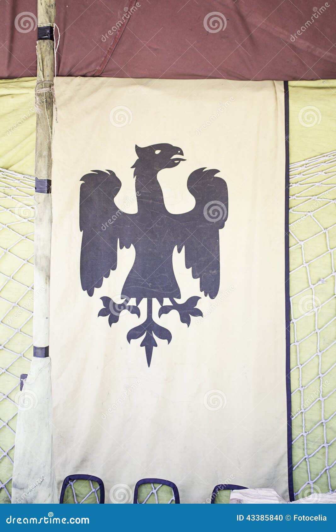 Flag eagle medieval stock photo. Image of city, knights - 43385840