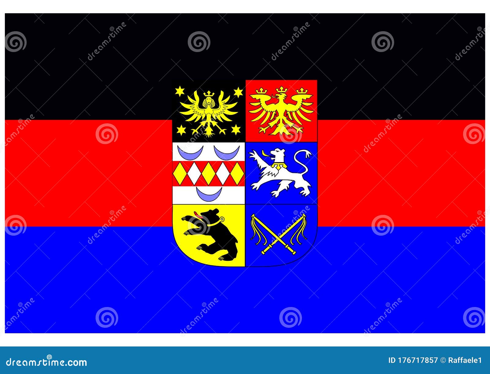 East Frisia Ethnic Flag, Germany Royalty-Free Cartoon | CartoonDealer ...