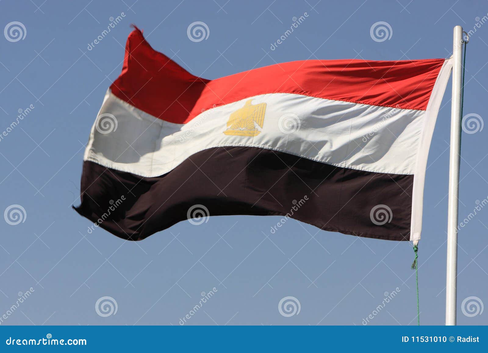 Flag of Egypt stock photo. Image of colours, outdoors - 11531010
