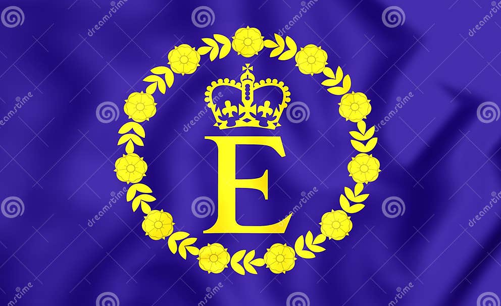 Flag of EIIR stock illustration. Illustration of ensign - 86164014