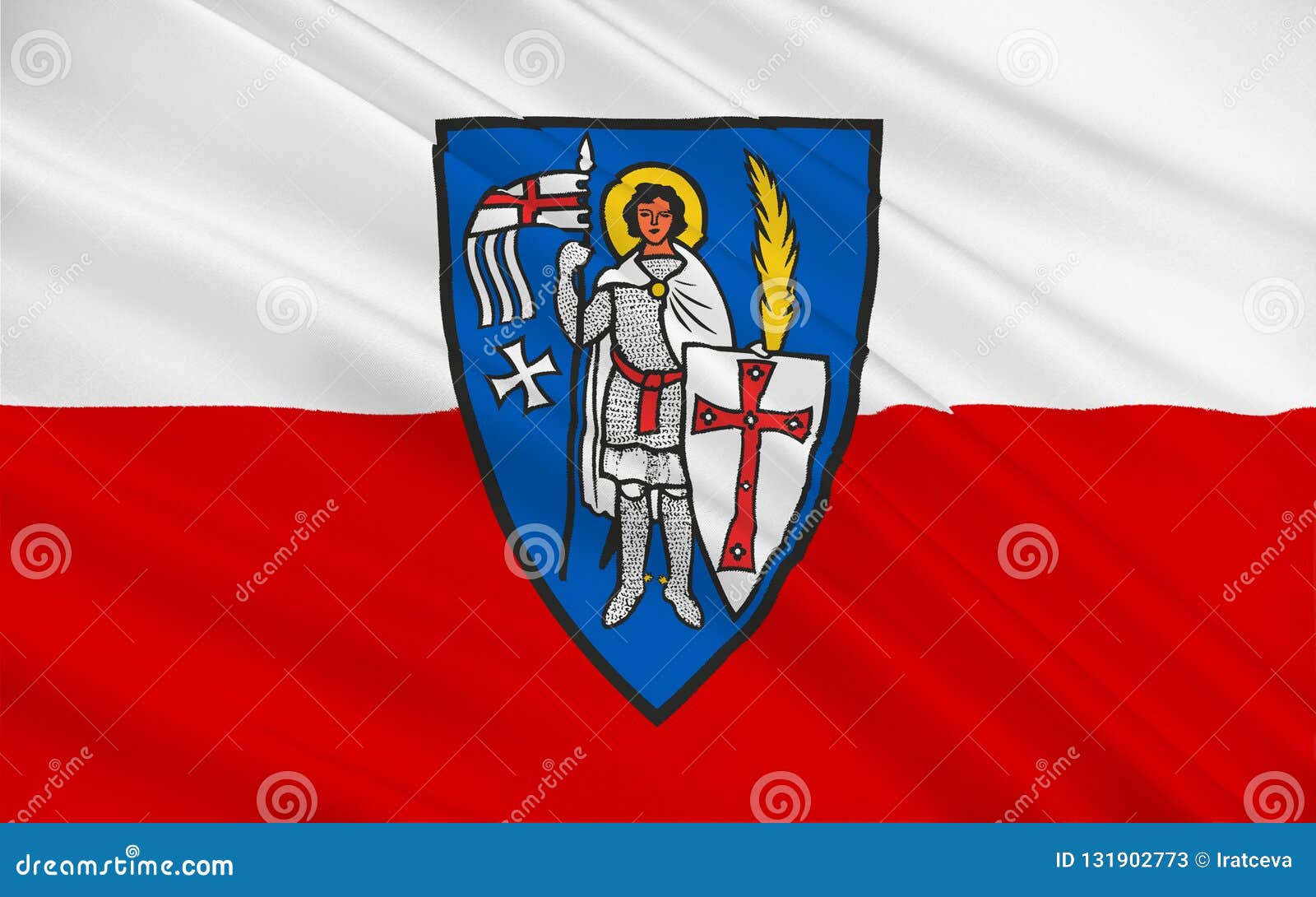 Flag of Eisenach of Thuringia, Germany Stock Image - Image of europe ...