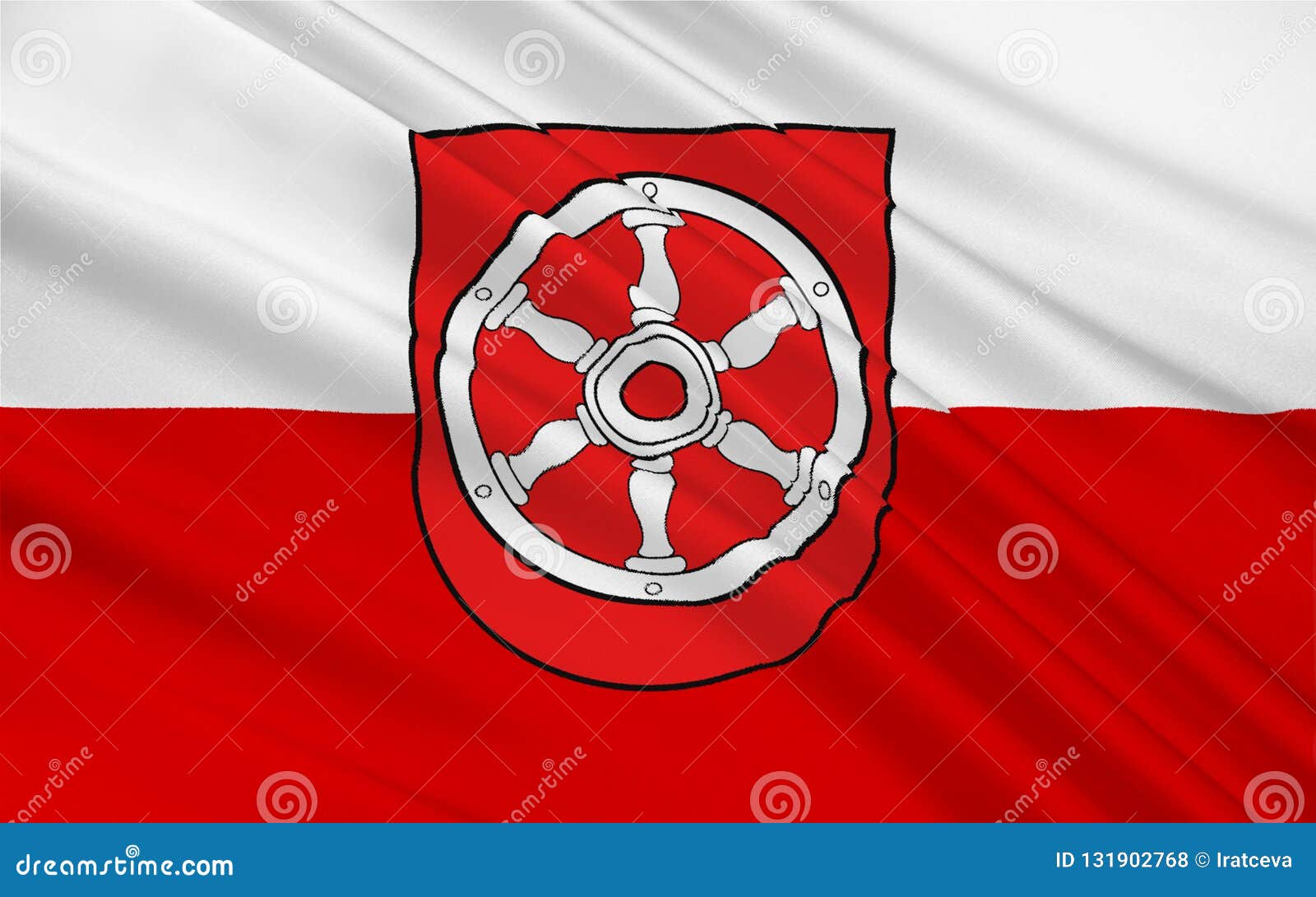 Flag of Erfurt of Thuringia, Germany Stock Illustration - Illustration ...