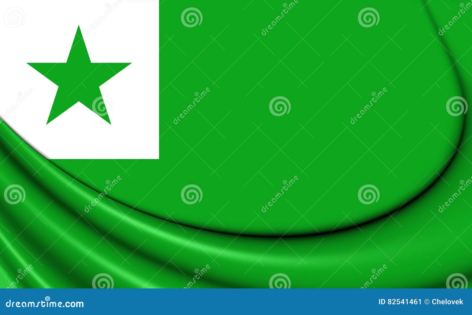 Flag of Esperanto stock illustration. Illustration of symbol - 82541461