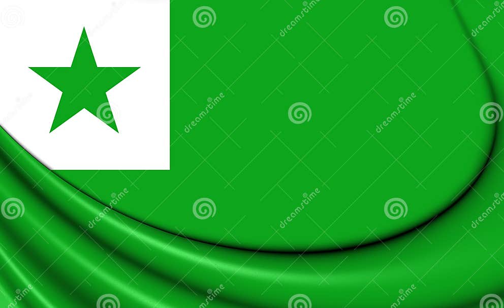 Flag of Esperanto stock illustration. Illustration of symbol - 82541461