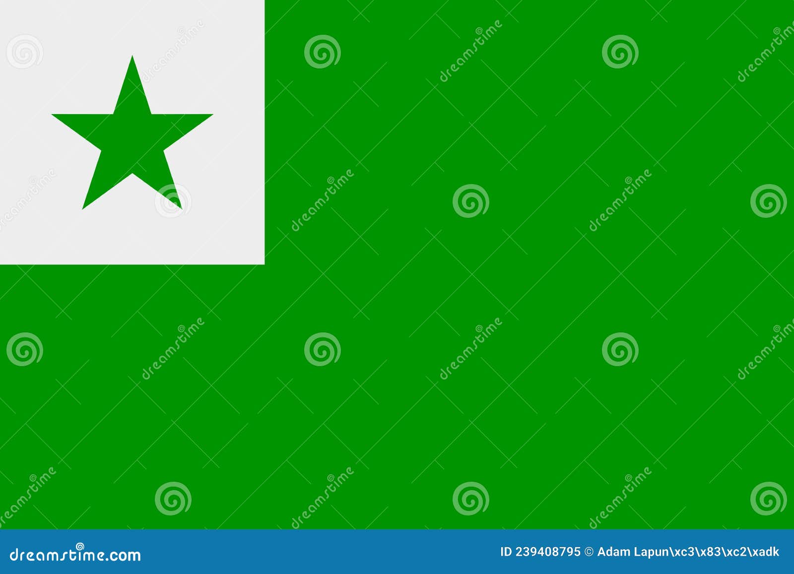 Flag of Esperanto Vector Sign. Artificial Language Stock Vector ...