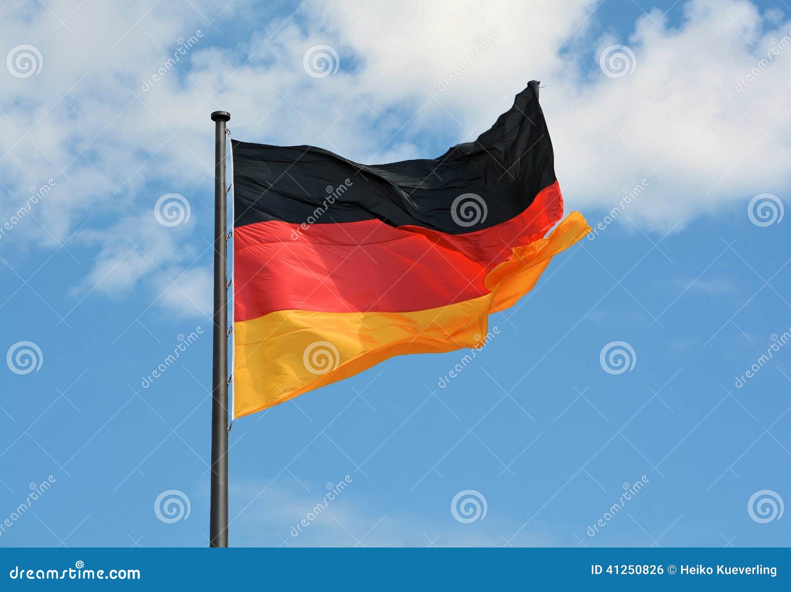 Flag of the Federal Republic of Germany Stock Photo - Image of domestic ...