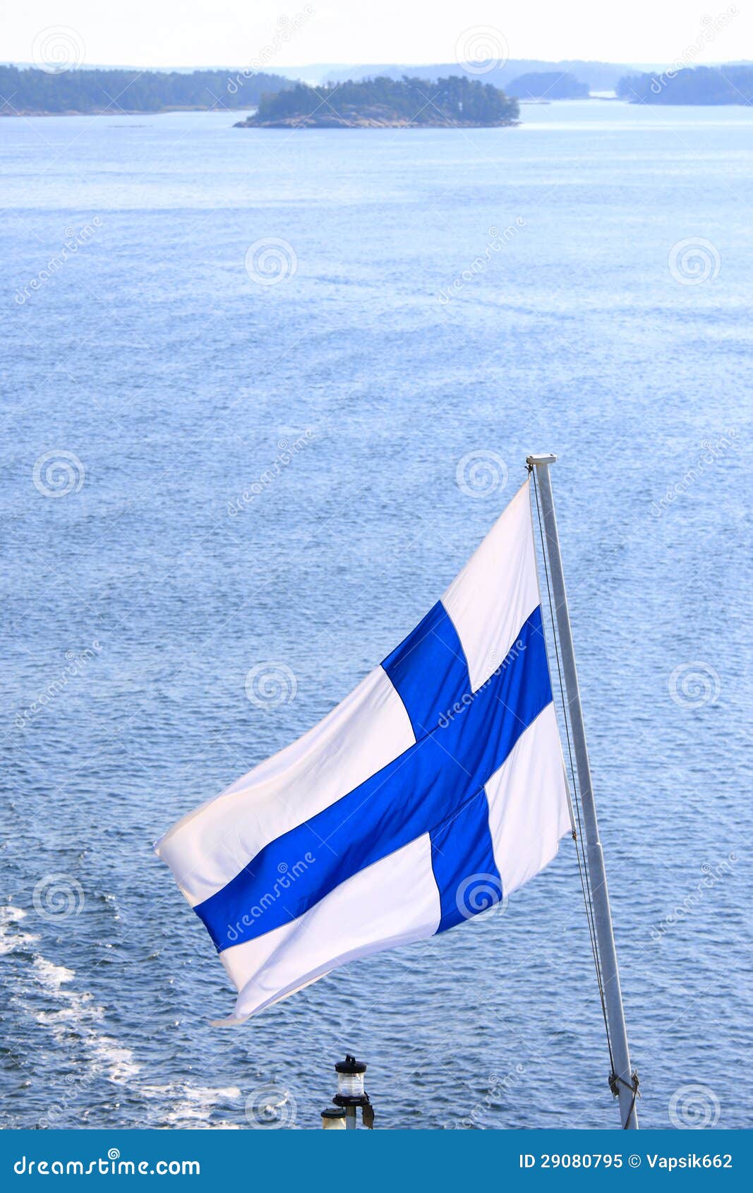 Flag of Finland stock image. Image of flagpole, finland - 29080795