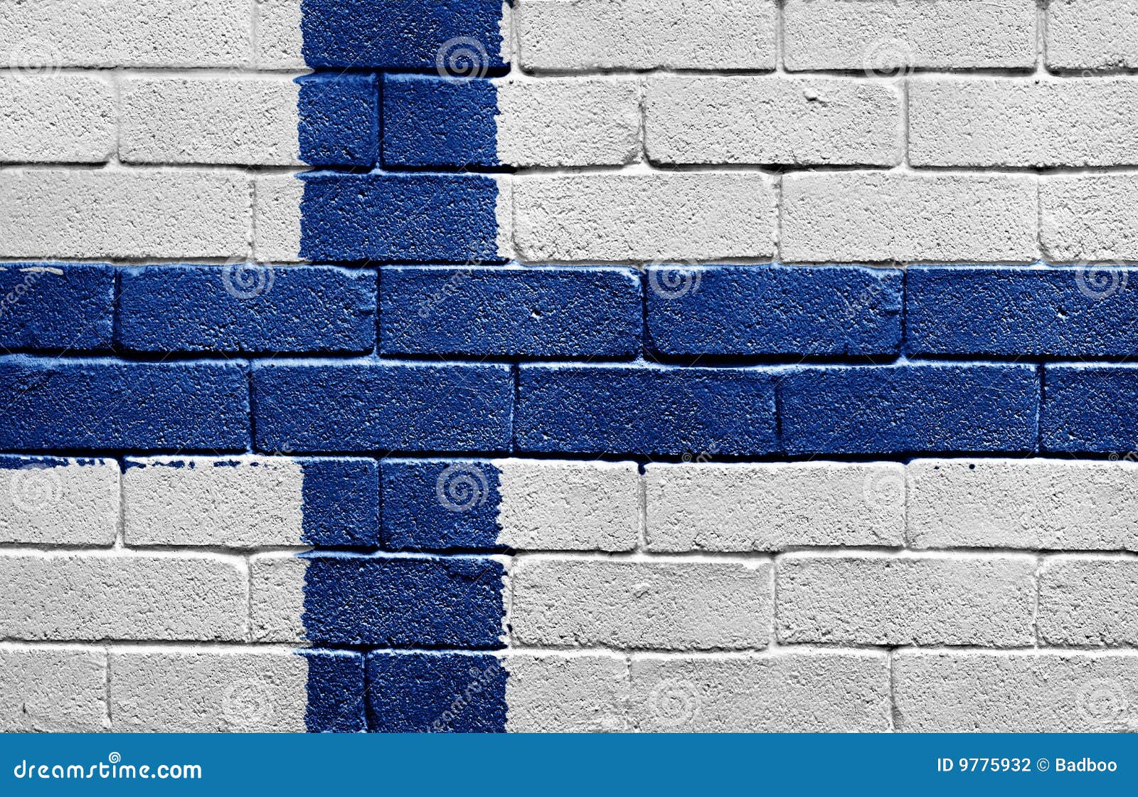 Flag of Finland on Brick Wall Stock Photo - Image of flag, material ...