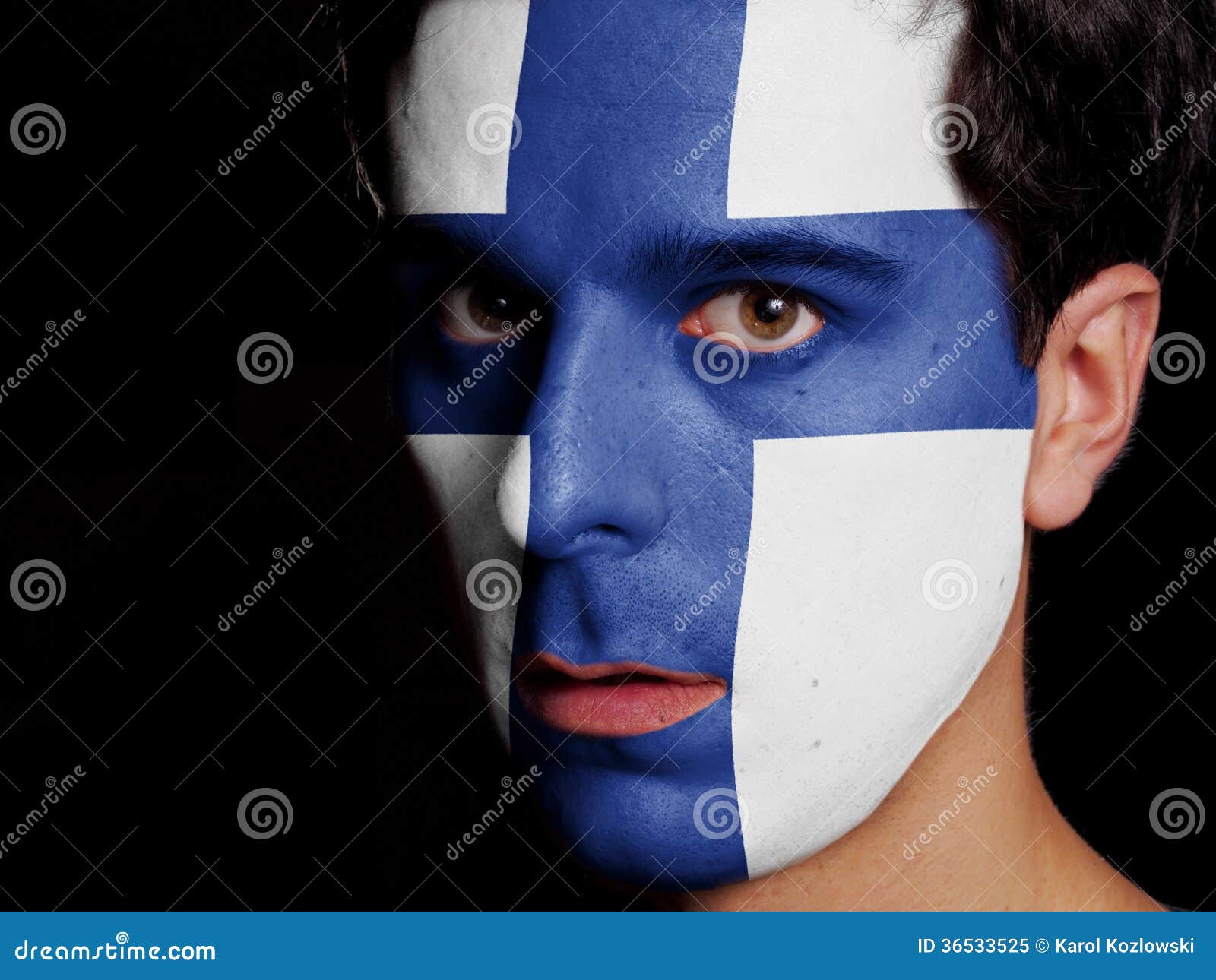 Flag of Finland stock image. Image of citizen, looking - 36533525