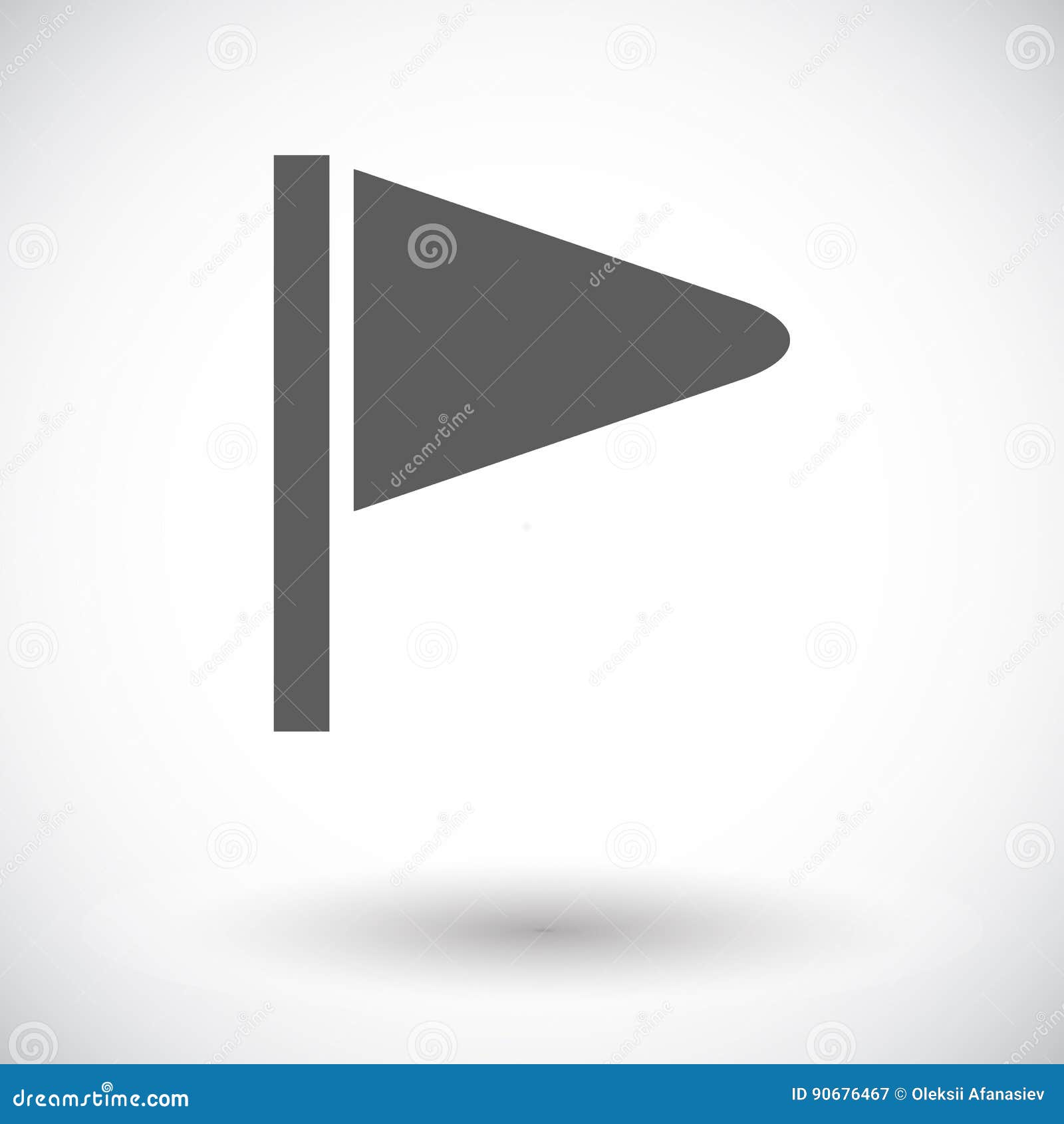 Flag flat single icon. stock vector. Illustration of graphic - 90676467