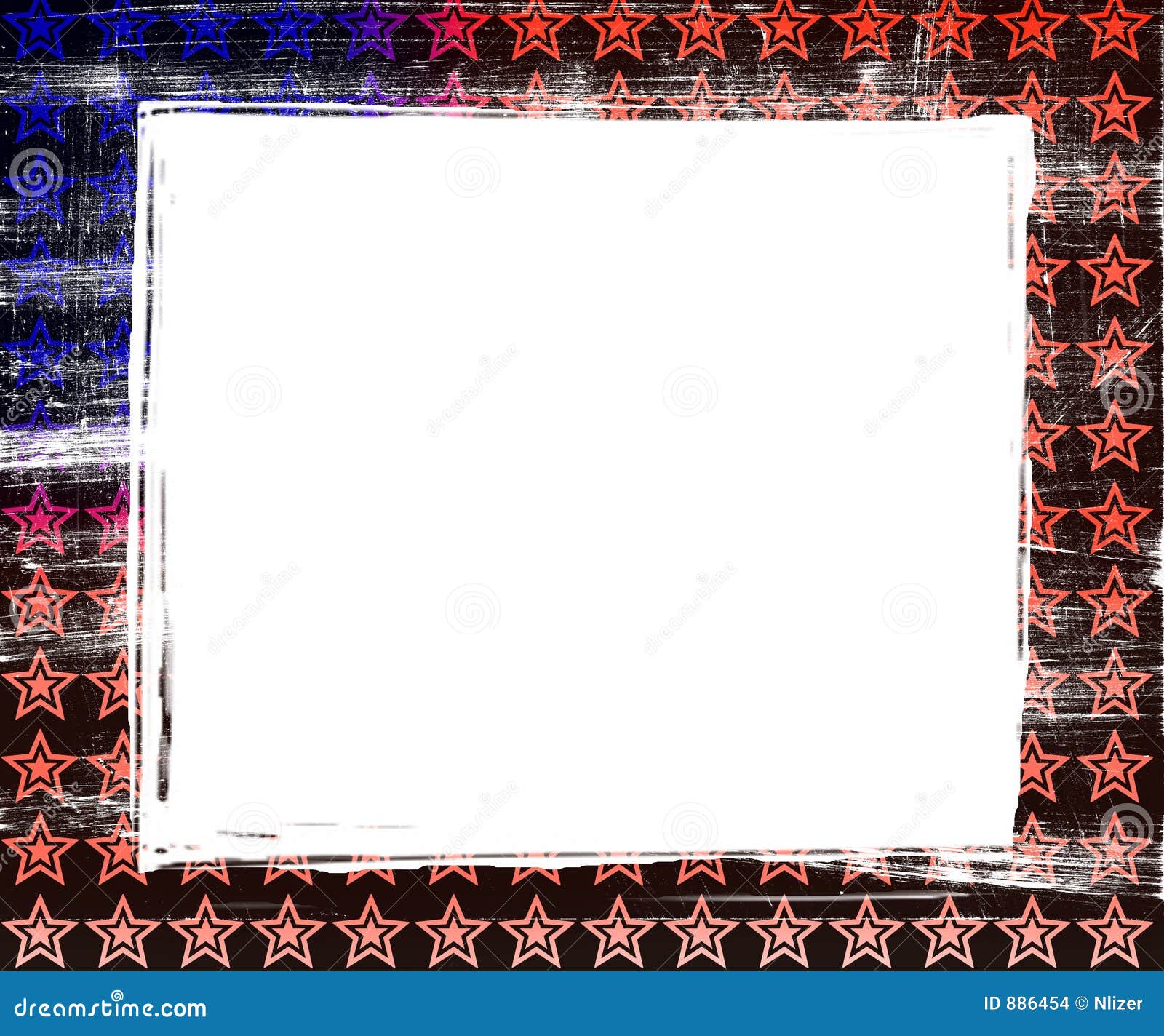 Flag Frame Grunge Border Background Stock Illustration - Illustration ...