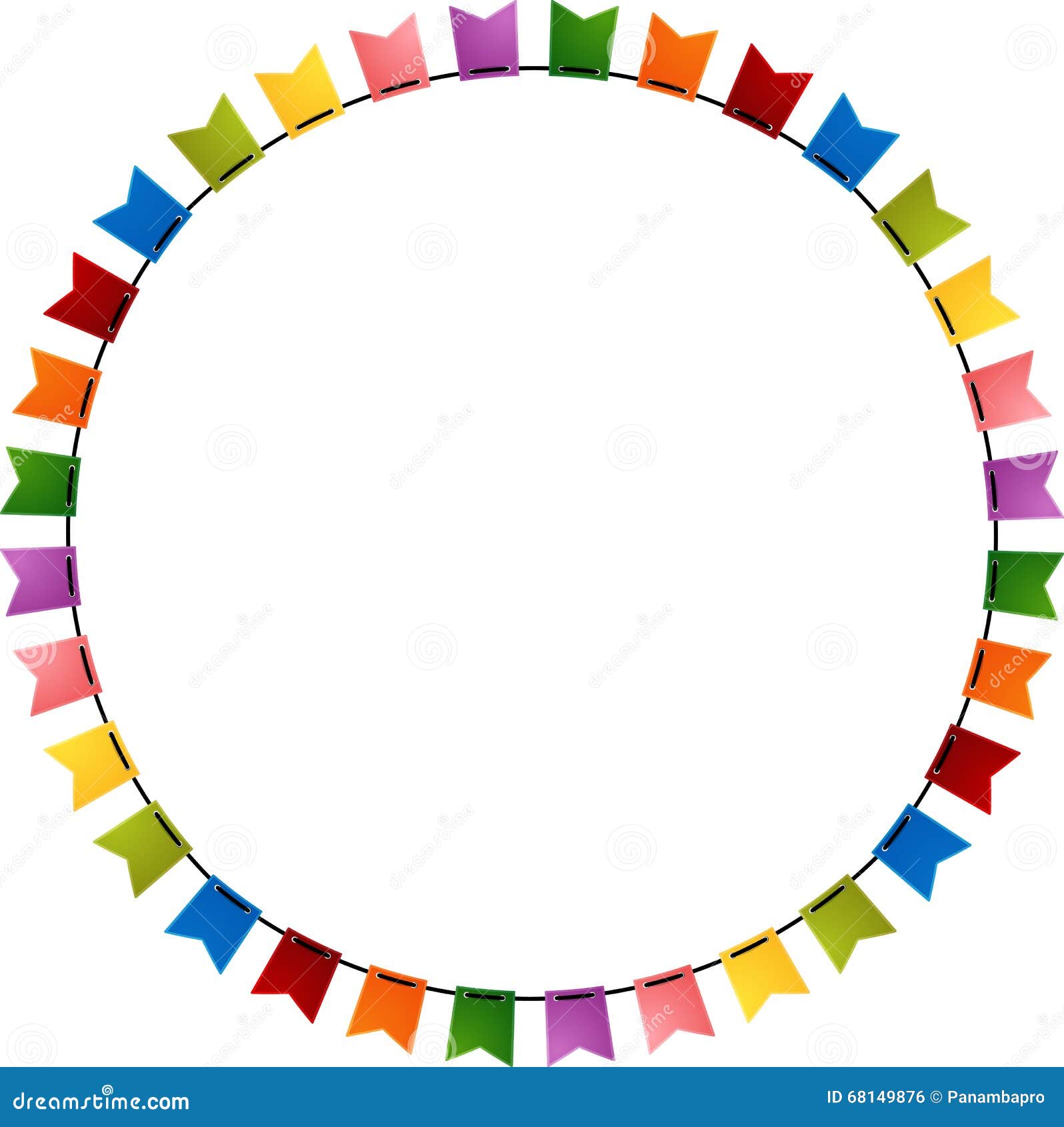 Flag frame stock vector. Illustration of happy, event - 68149876
