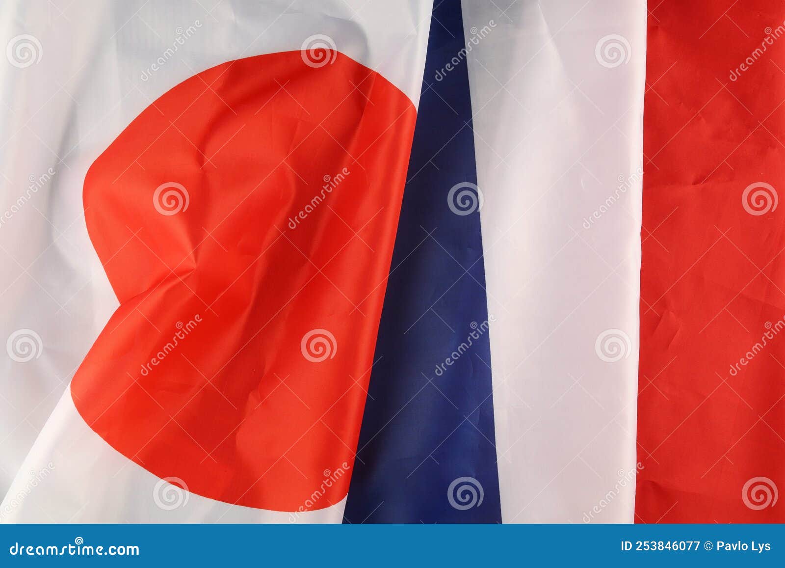 Flag of France and Japan stock image. Image of signs - 253846077