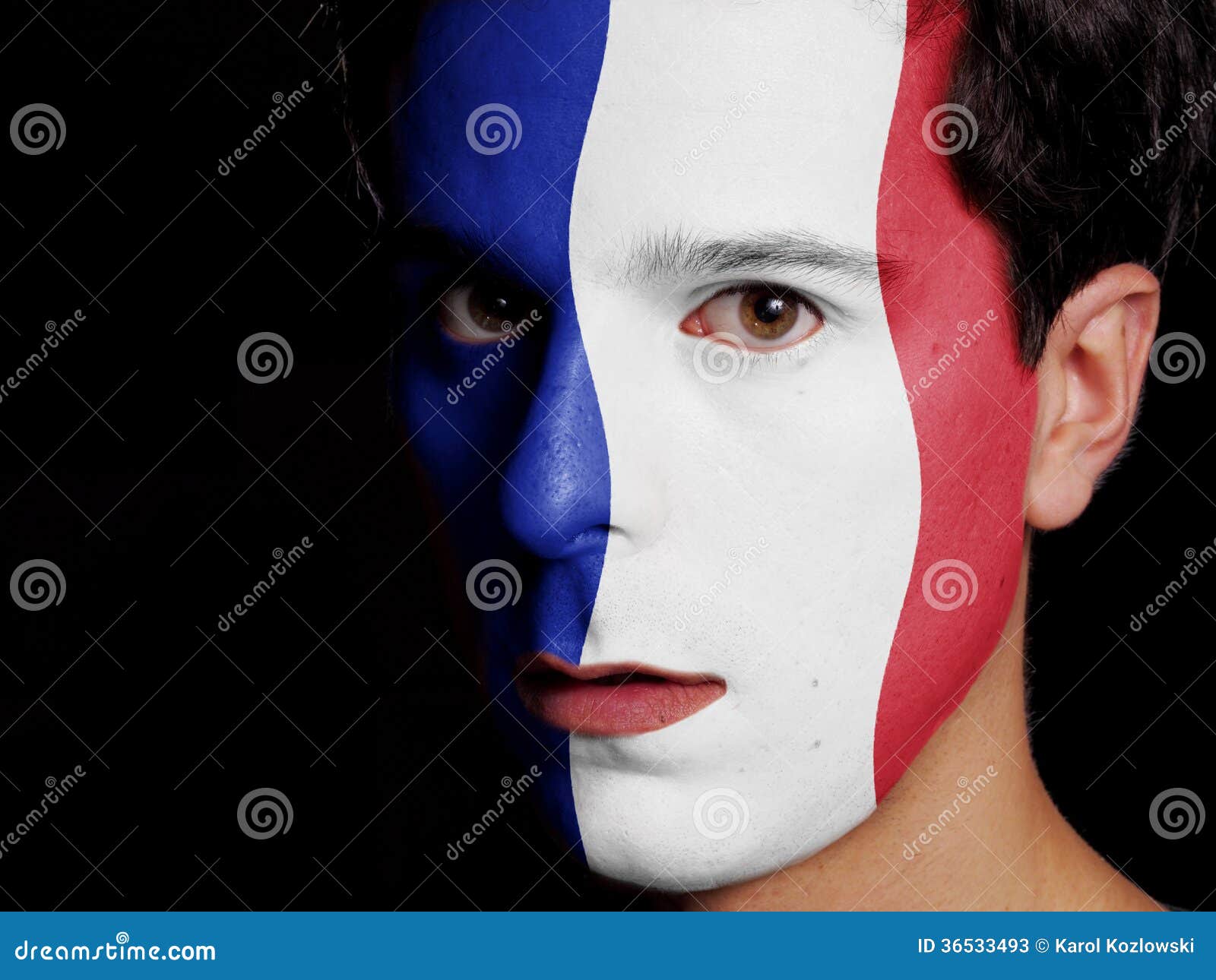 Flag of France stock image. Image of person, patriot - 36533493