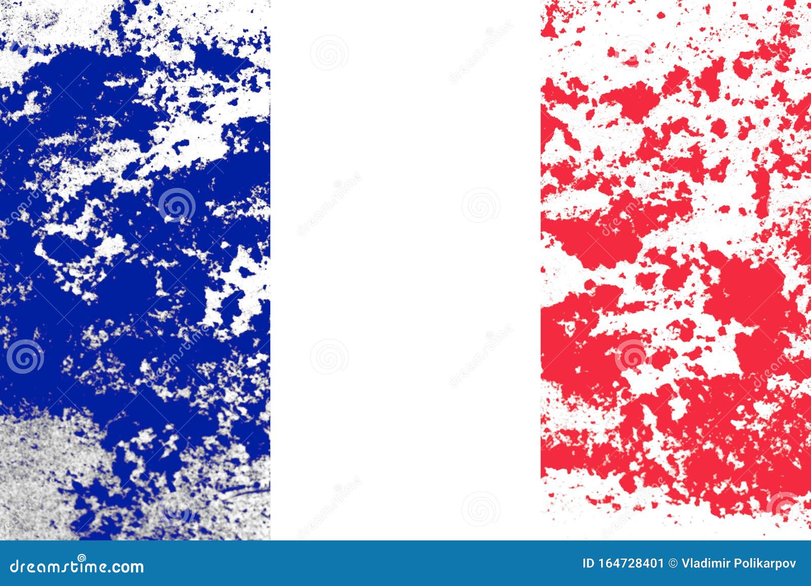 Flag of France with Texture. Template for Design Stock Image - Image of ...