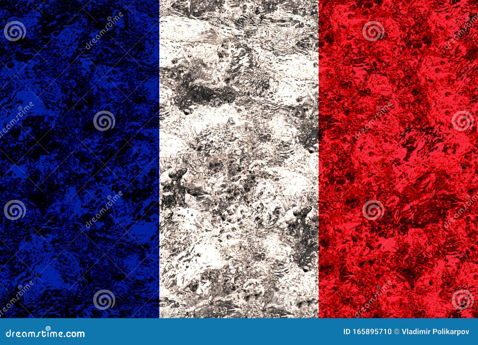 Flag of France with Texture. Template for Design Stock Illustration ...