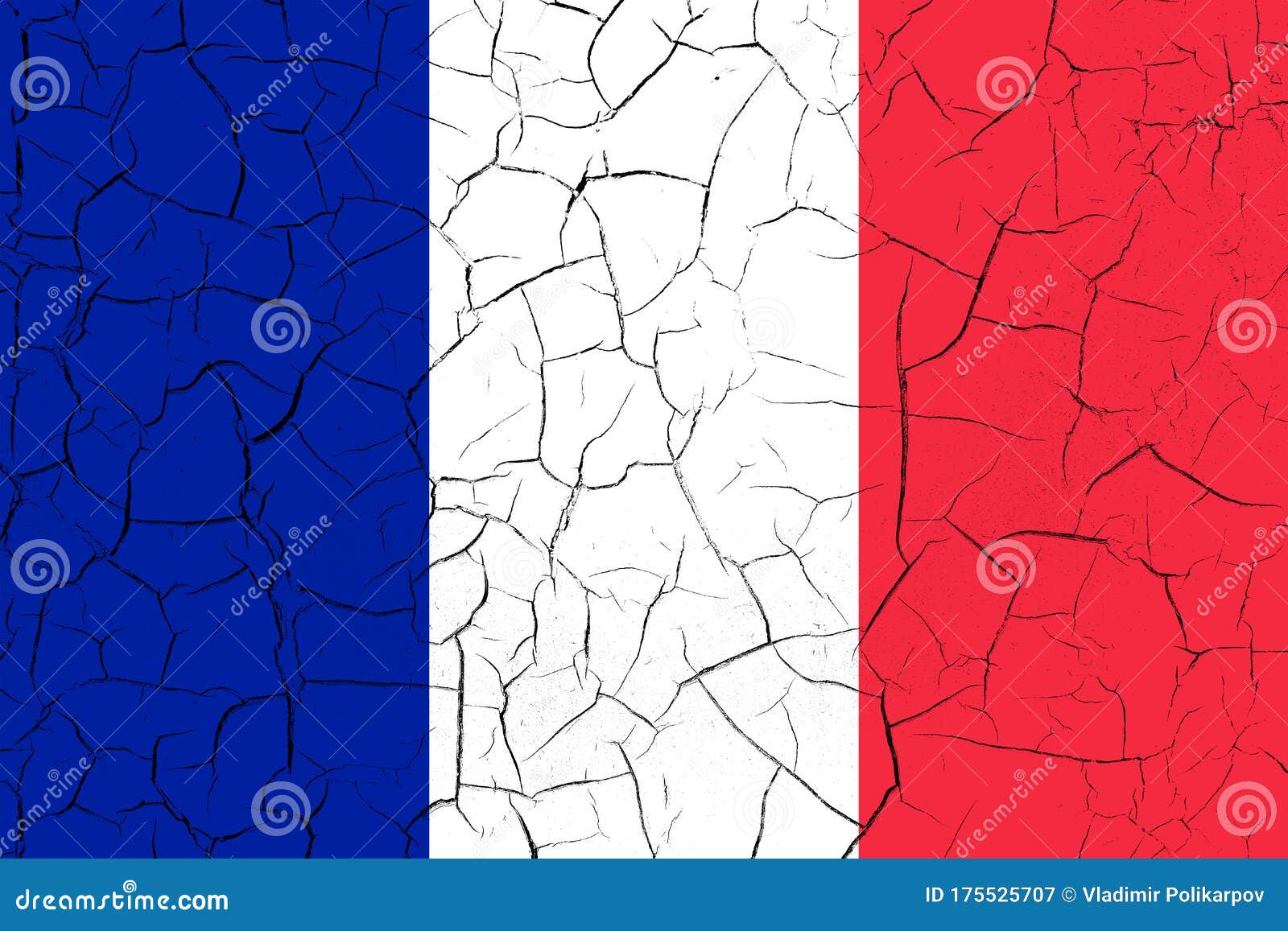 Flag of France with Texture. Template for Design Stock Image - Image of ...