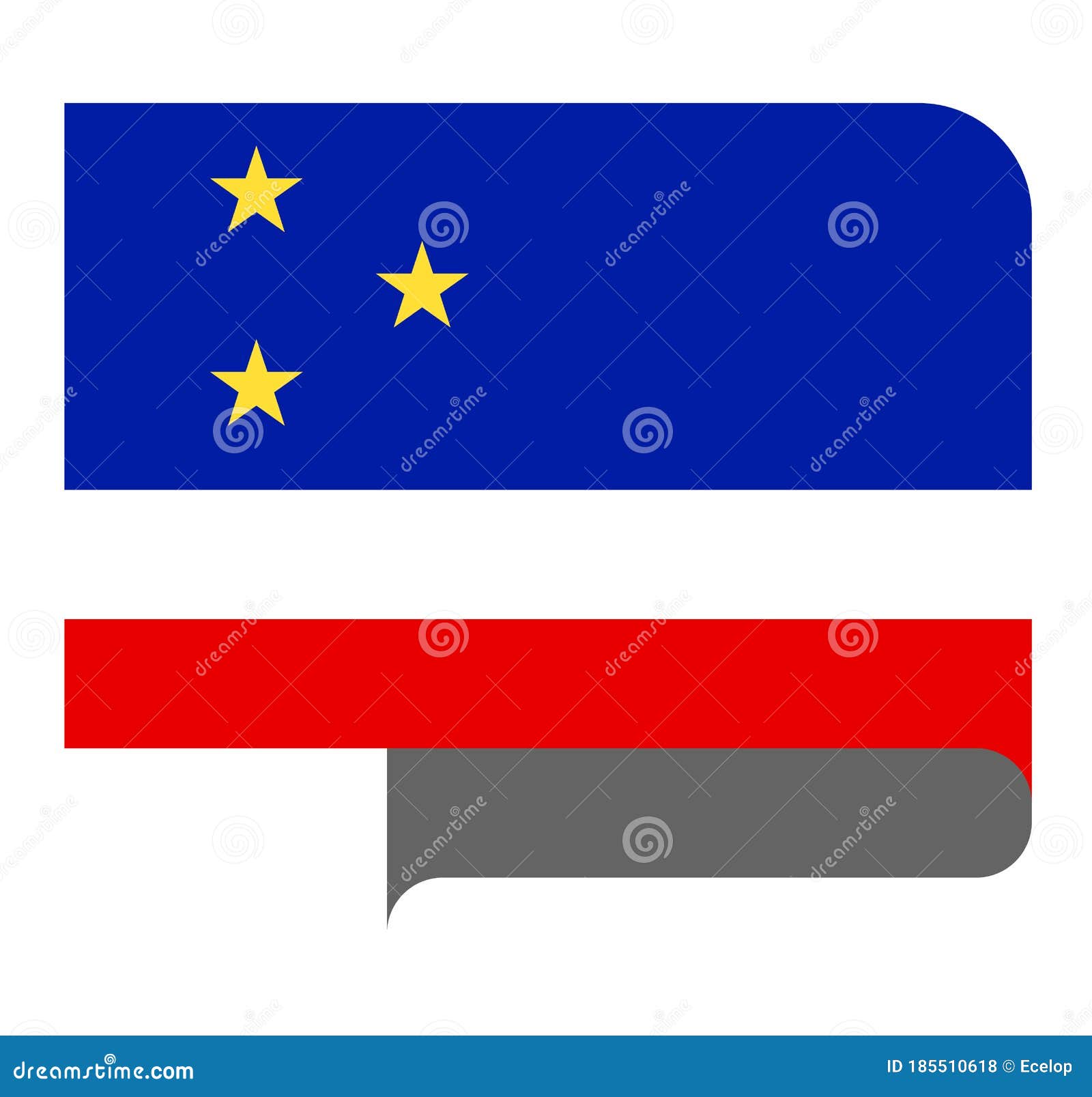 Flag Horizontal Shape, Pointer For World Map Vector Illustration ...