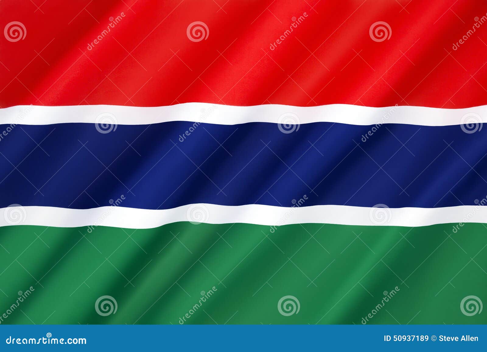 Flag of the Gambia stock image. Image of travel, emblem - 50937189