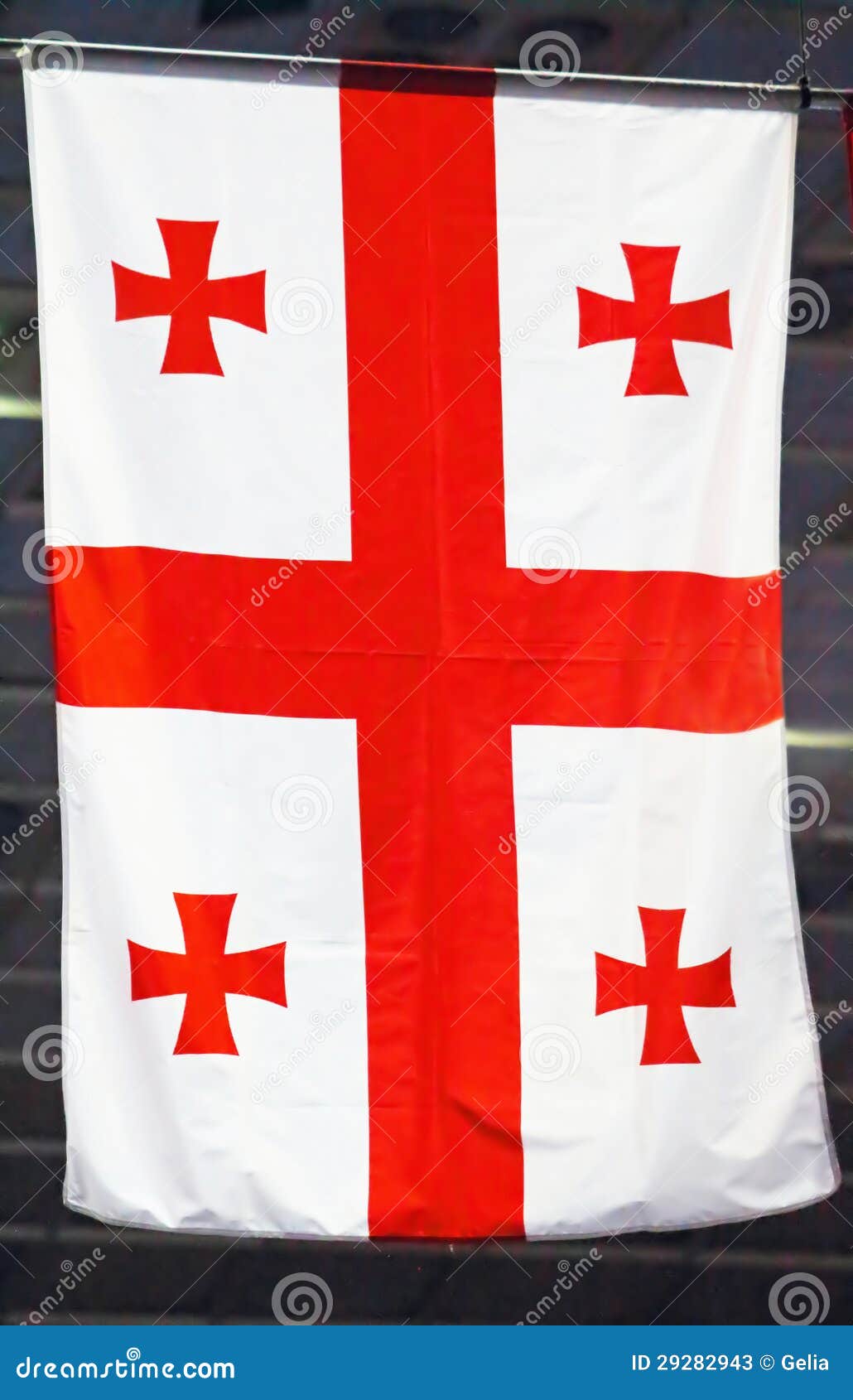 Flag of Georgia stock image. Image of symbol, georgia - 29282943