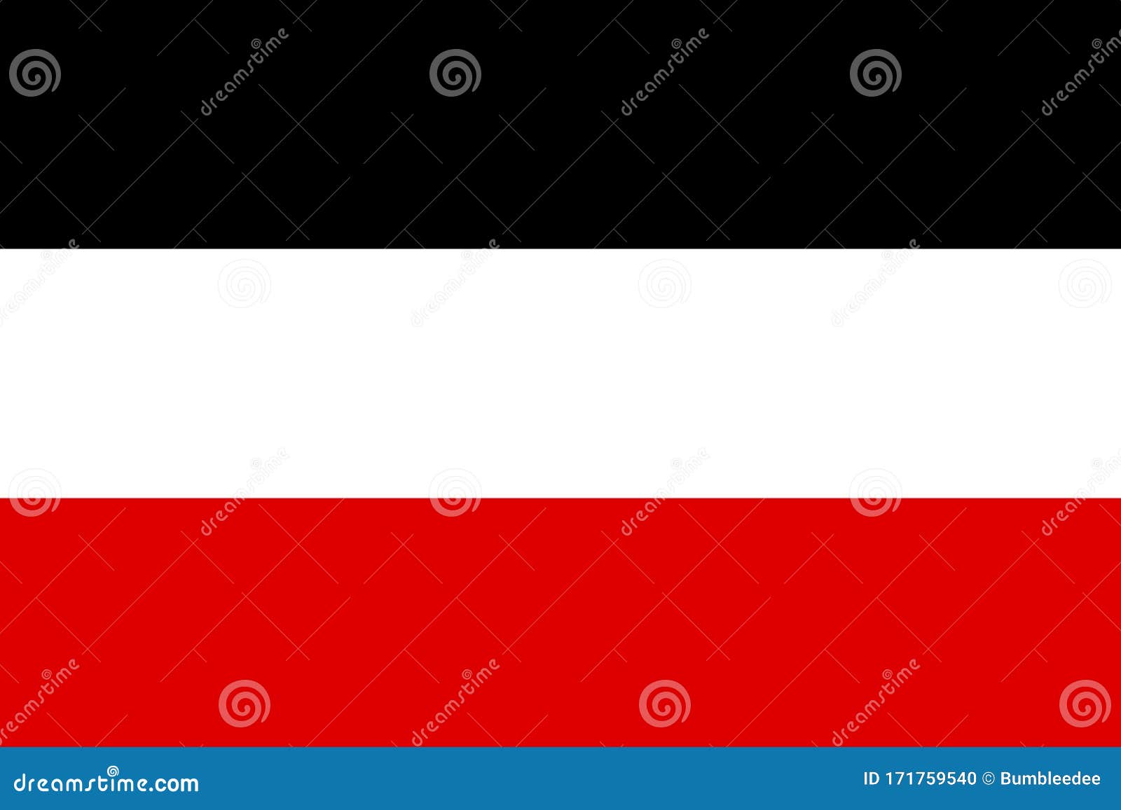 Flag of German Empire. Deutsches Reich Stock Illustration ...
