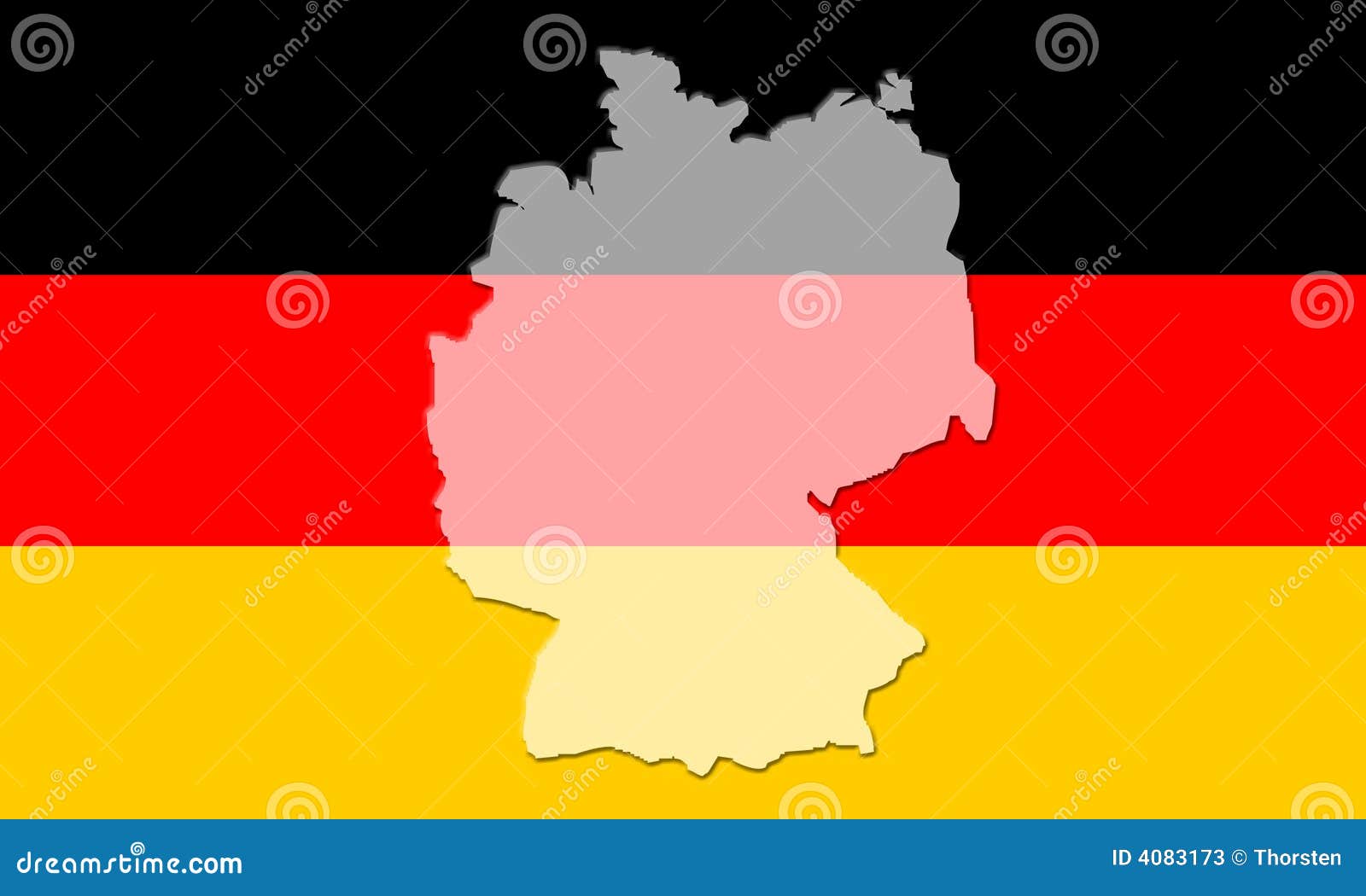Flag of Germany stock illustration. Illustration of banner - 4083173