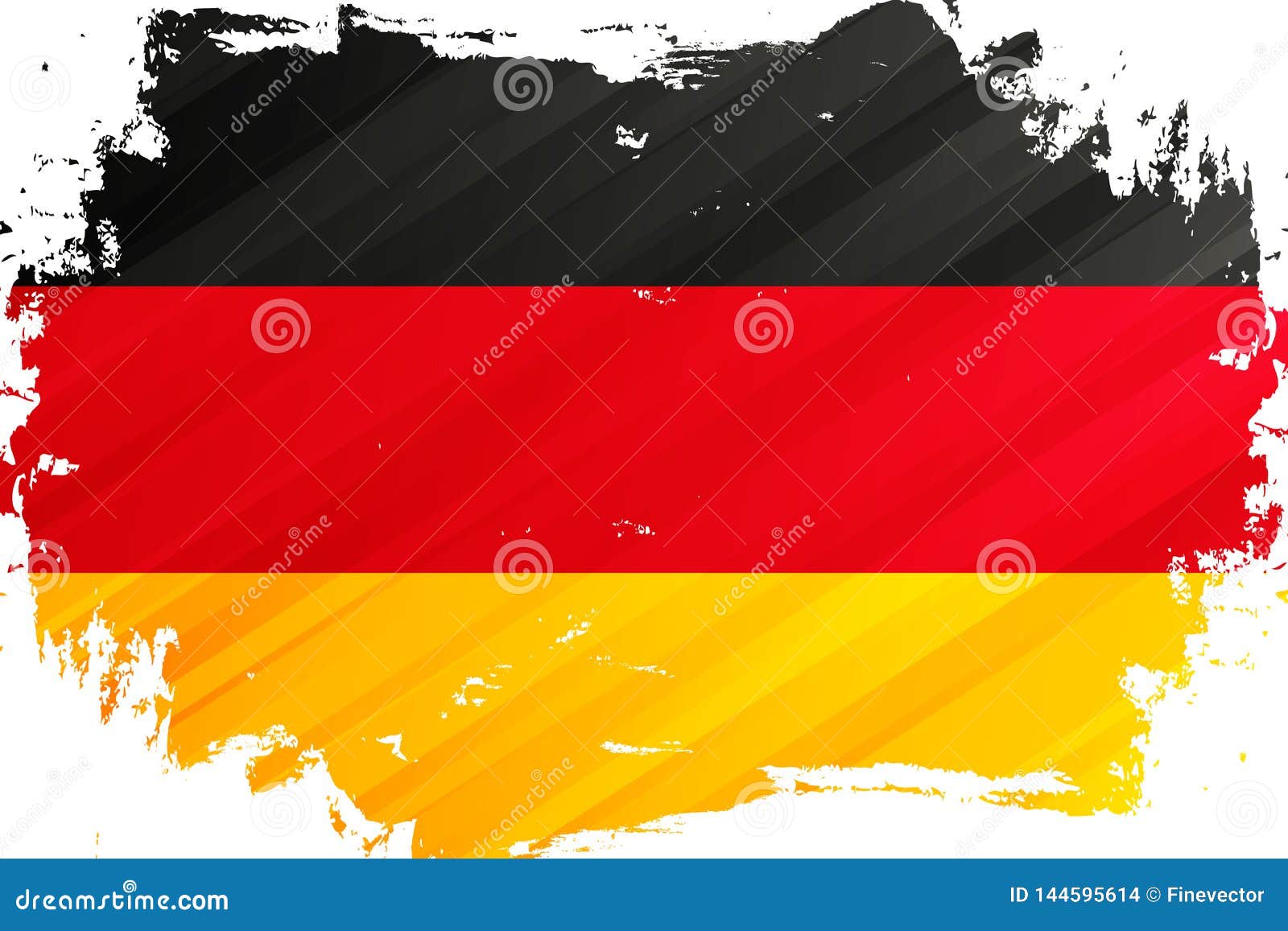 Flag Of Germany Brush Stroke Background National Flag Of Federal