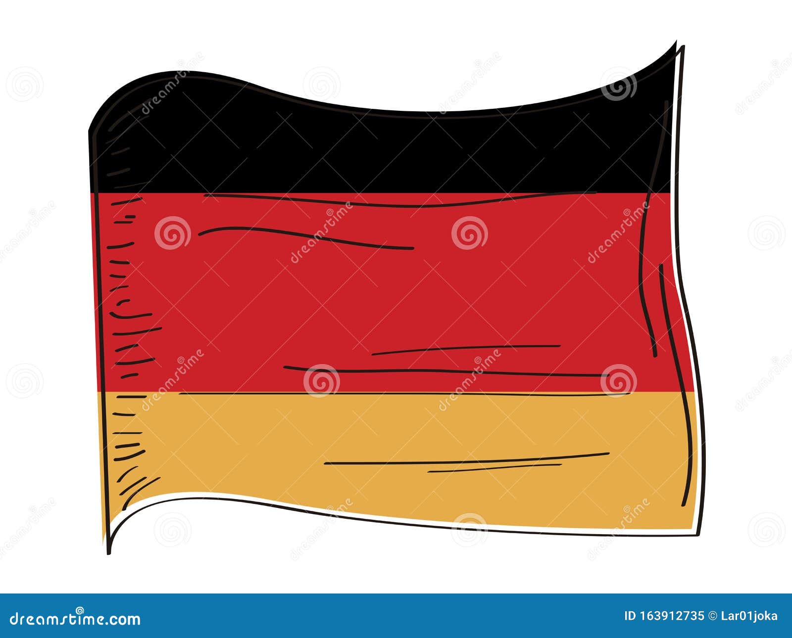Flag of Germany stock vector. Illustration of emblem - 163912735