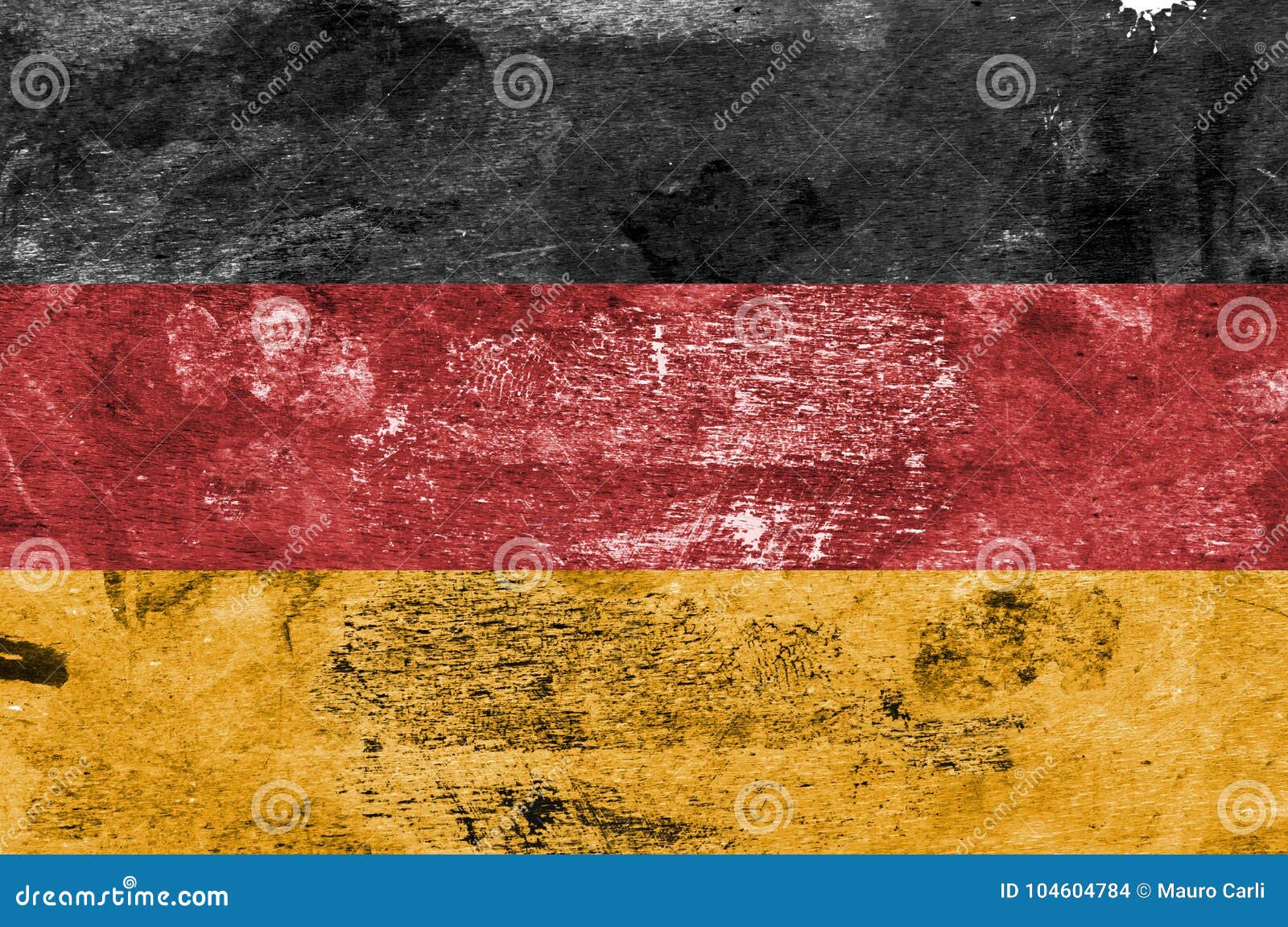German Flag on a Paint Stained Background Stock Photo - Image of ...