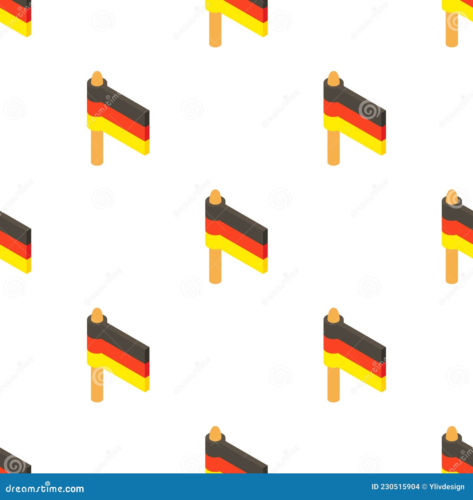 Flag of Germany Pattern Seamless Vector Stock Vector - Illustration of ...